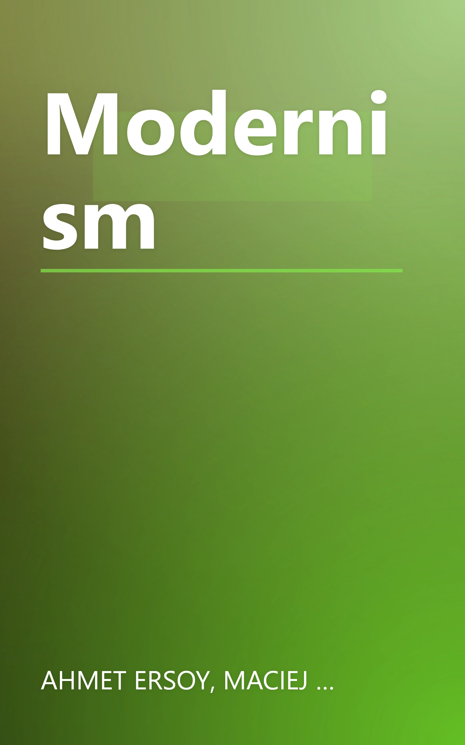 Modernism book cover