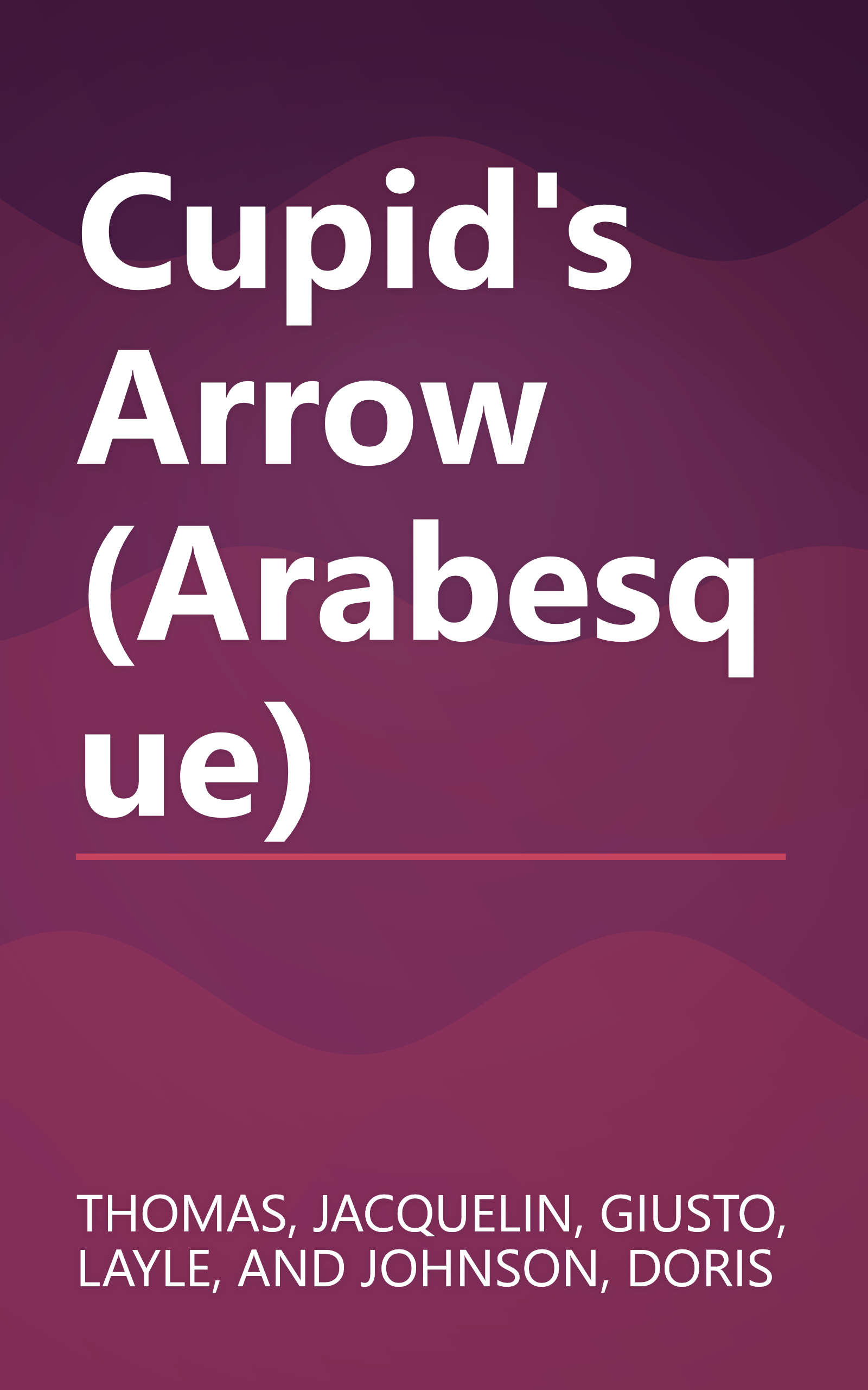 Cupid's Arrow (Arabesque) book cover