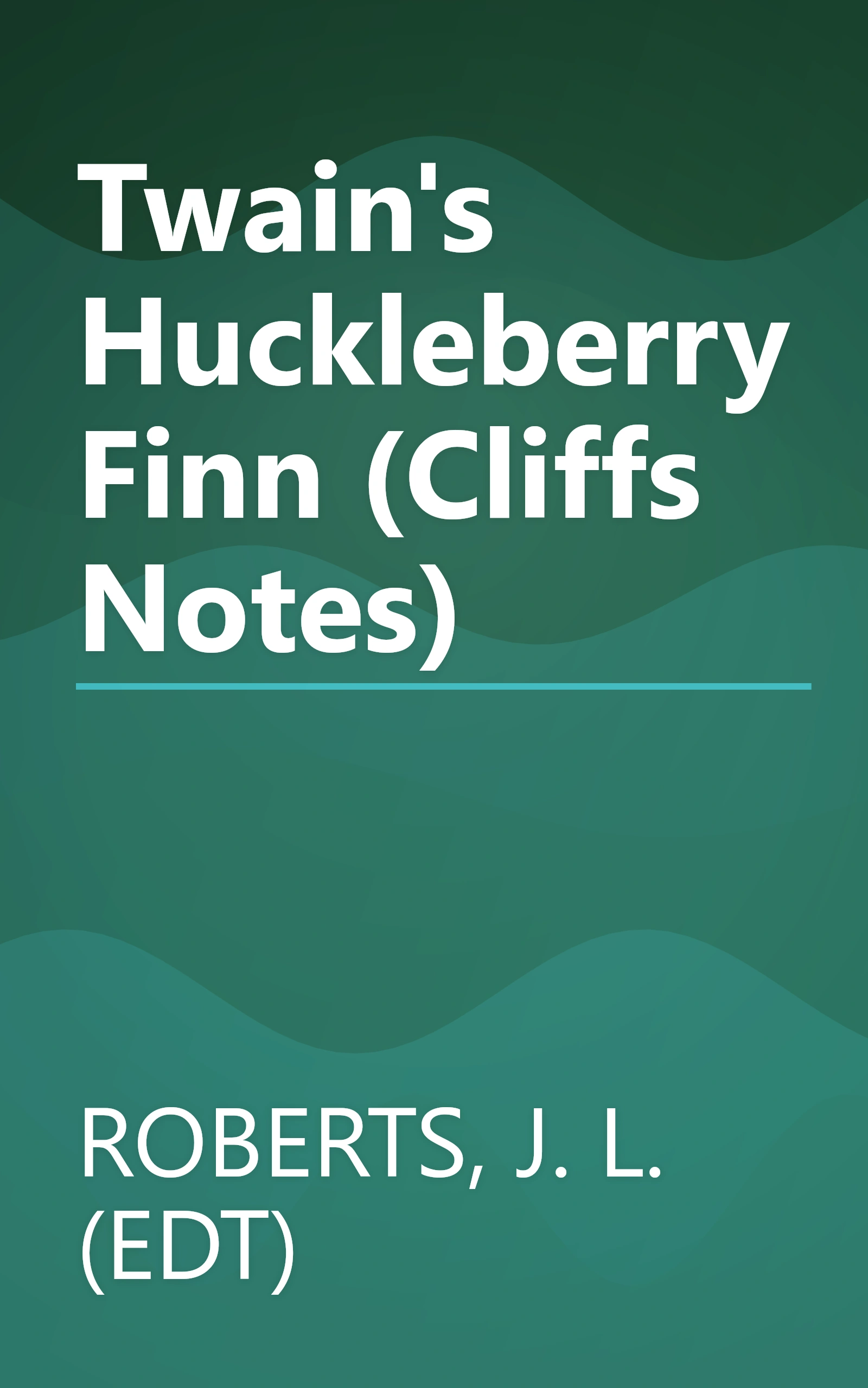Twain's Huckleberry Finn (Cliffs Notes) book cover