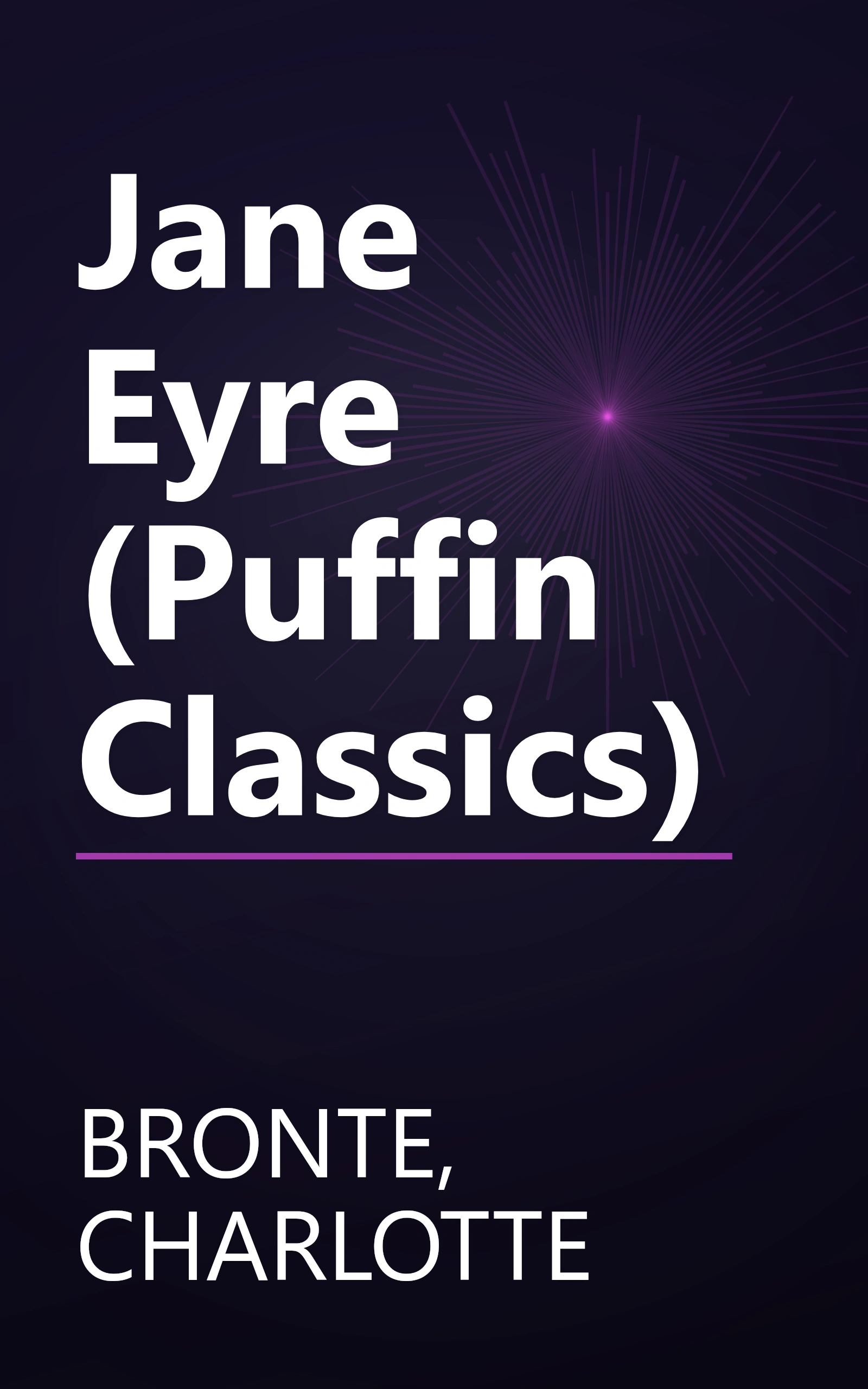 Jane Eyre (Puffin Classics) book cover