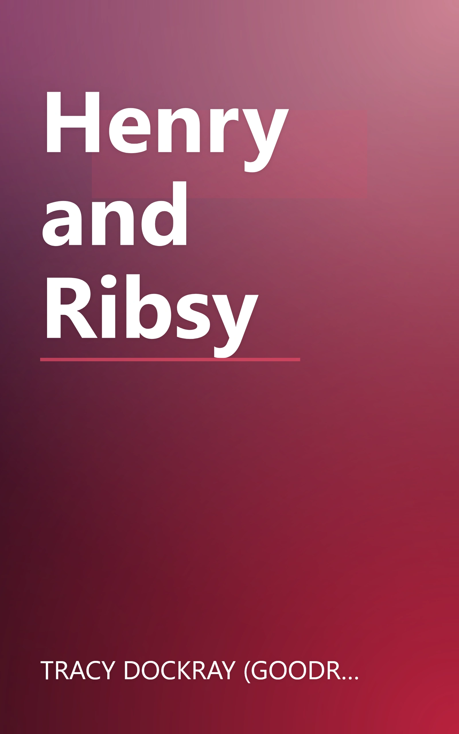 Henry and Ribsy book cover