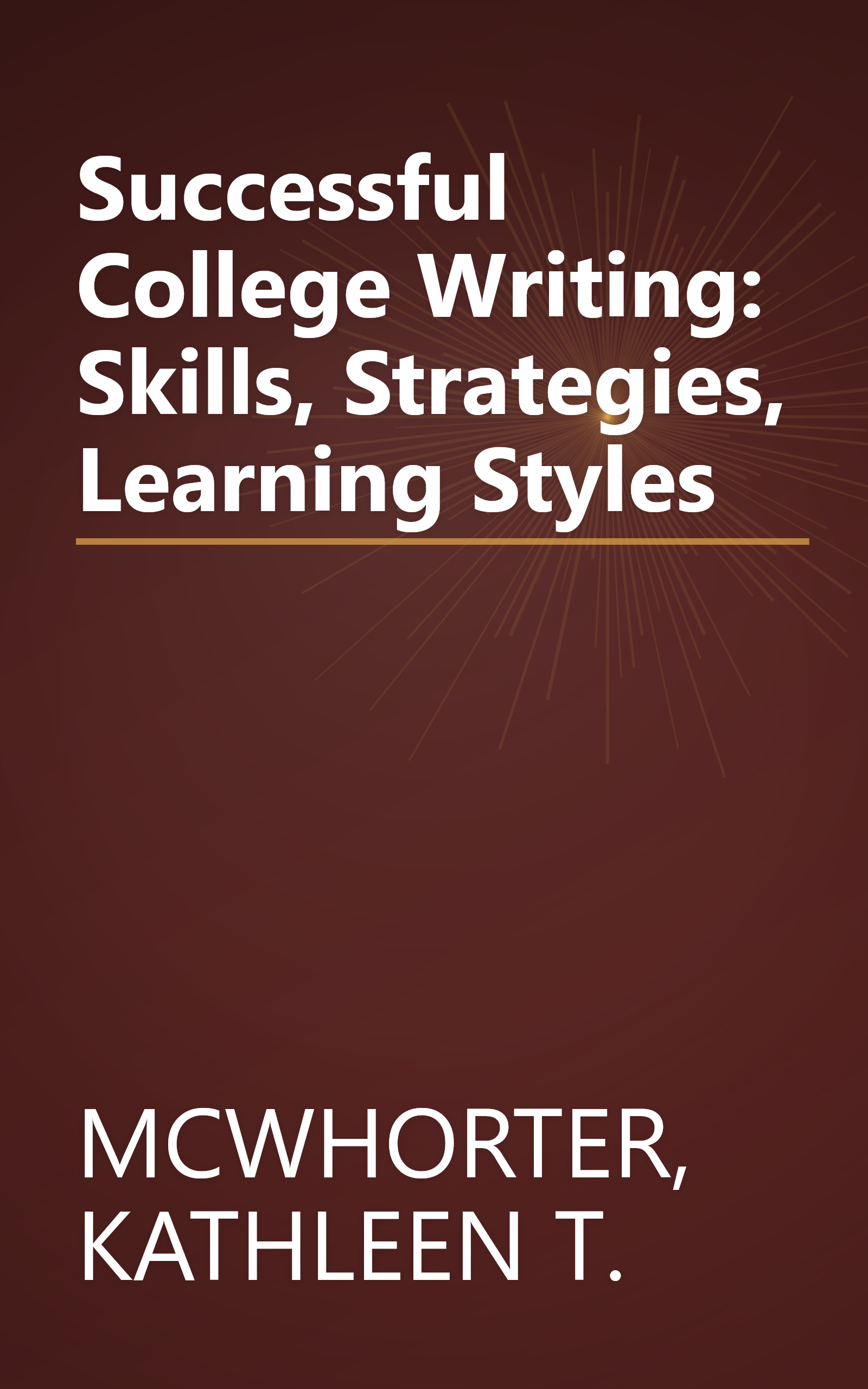 Successful College Writing: Skills, Strategies, Learning Styles book cover