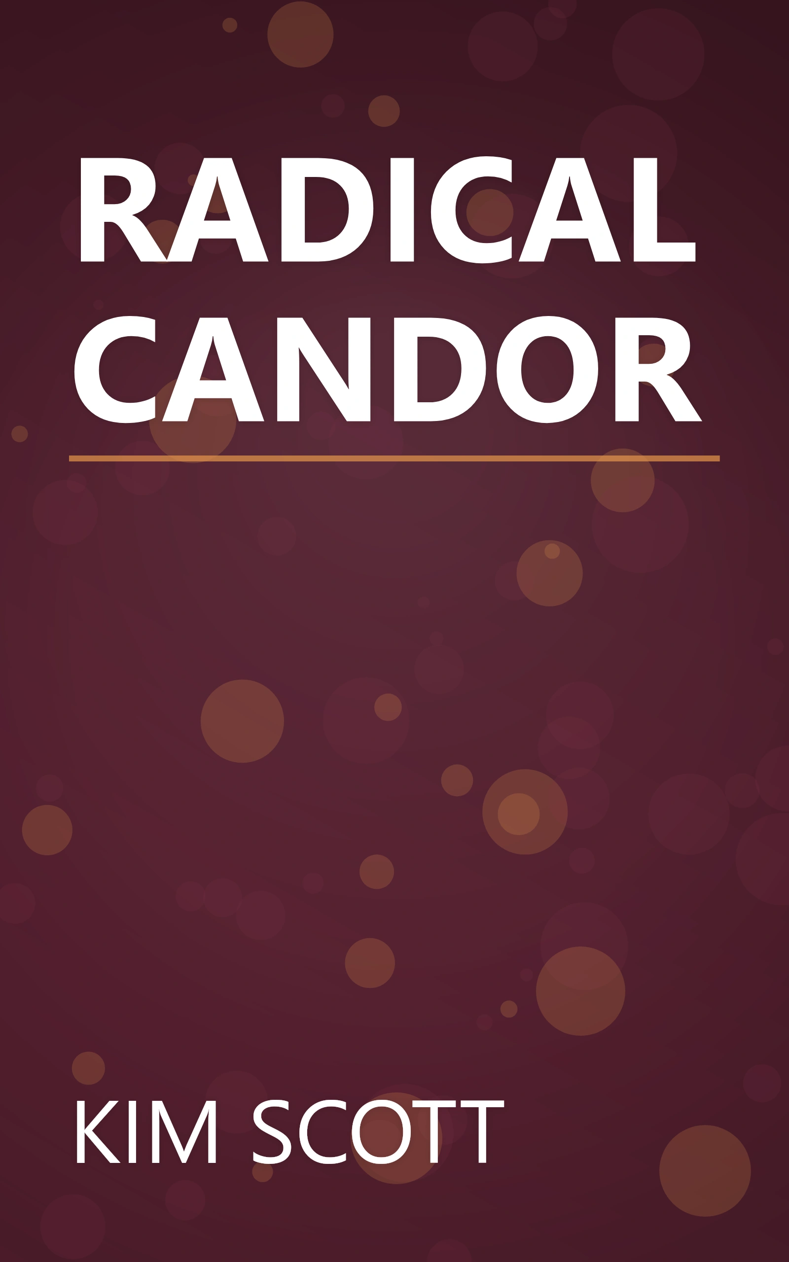 RADICAL CANDOR book cover