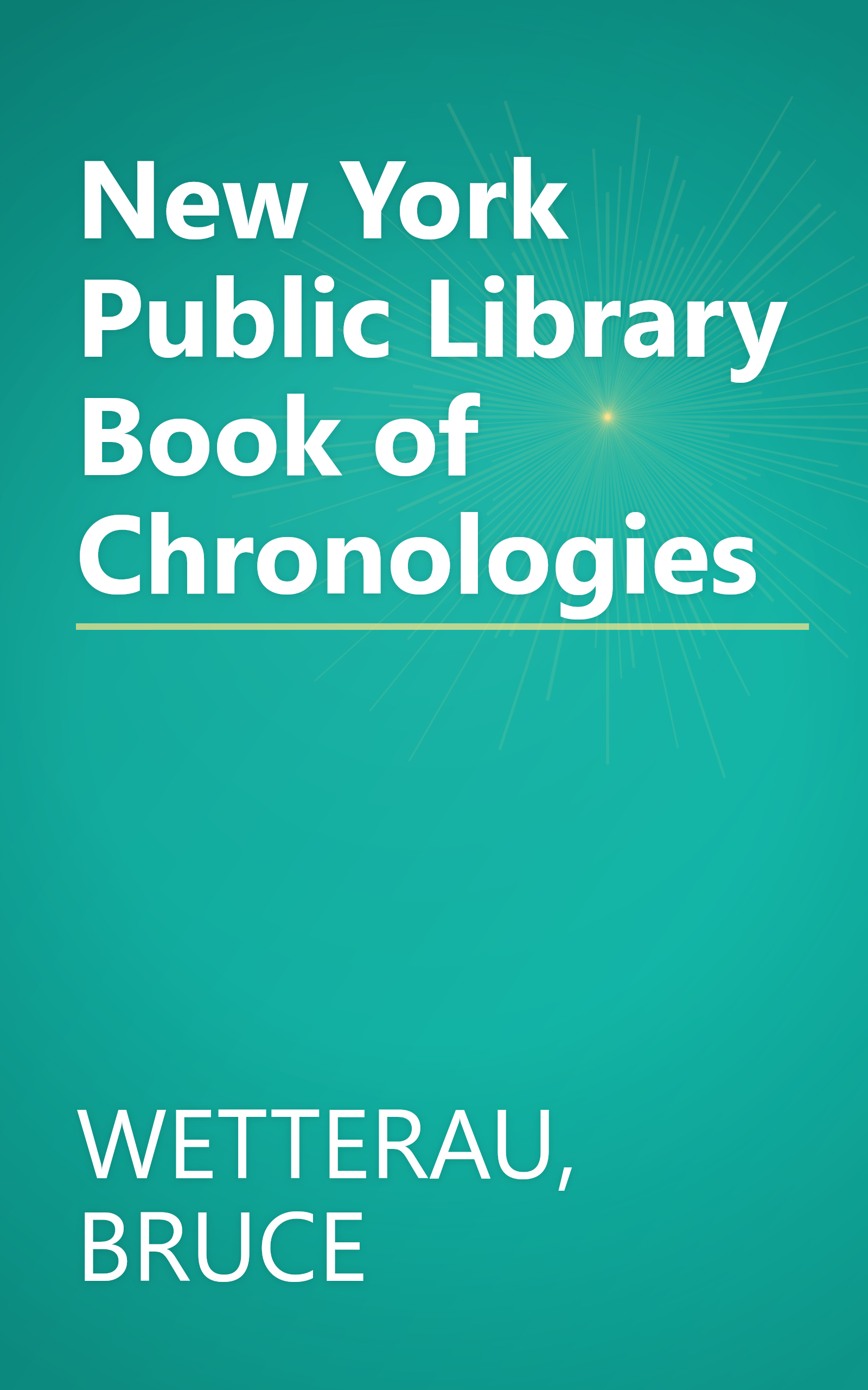 New York Public Library Book of Chronologies book cover