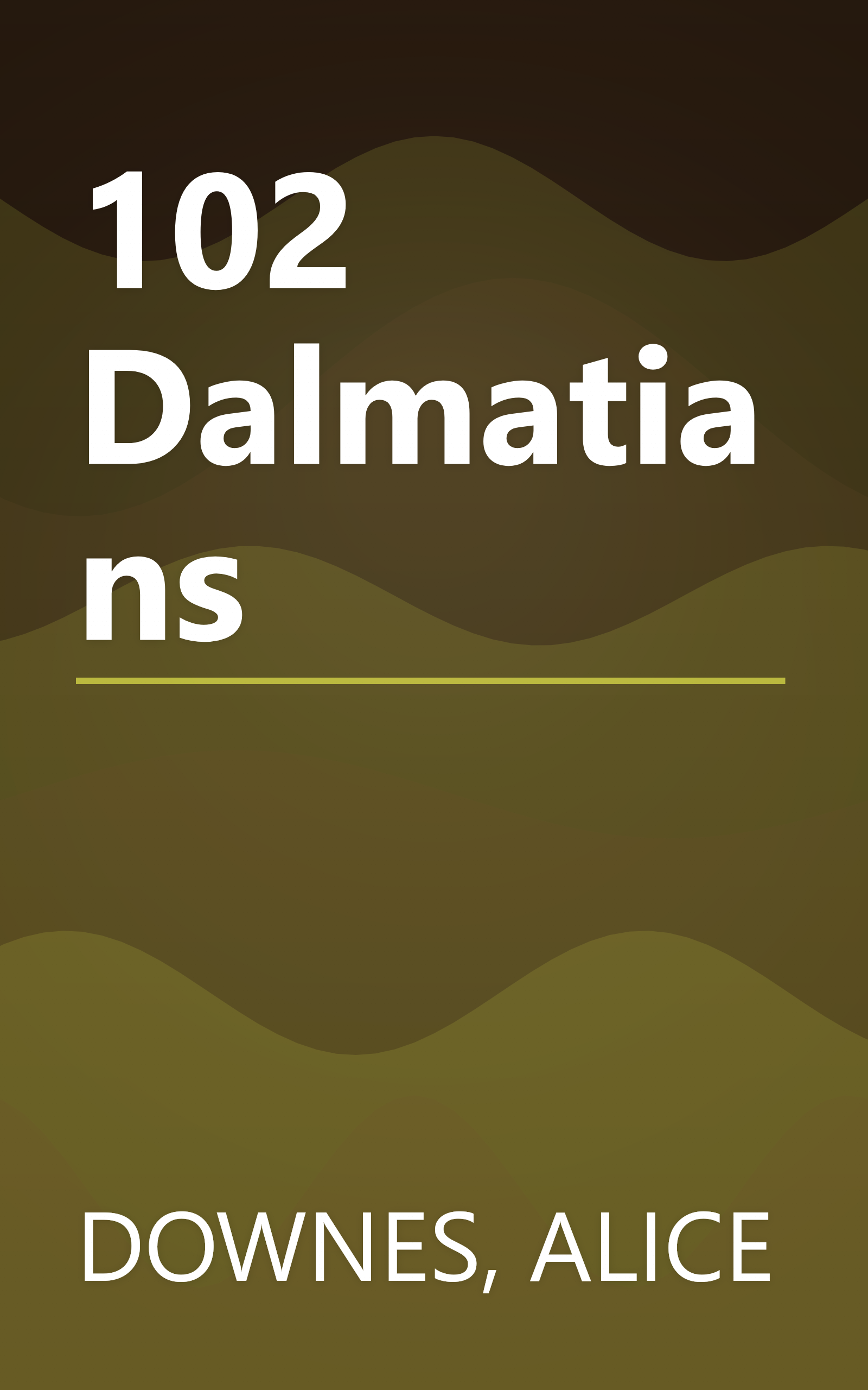 102 Dalmatians book cover