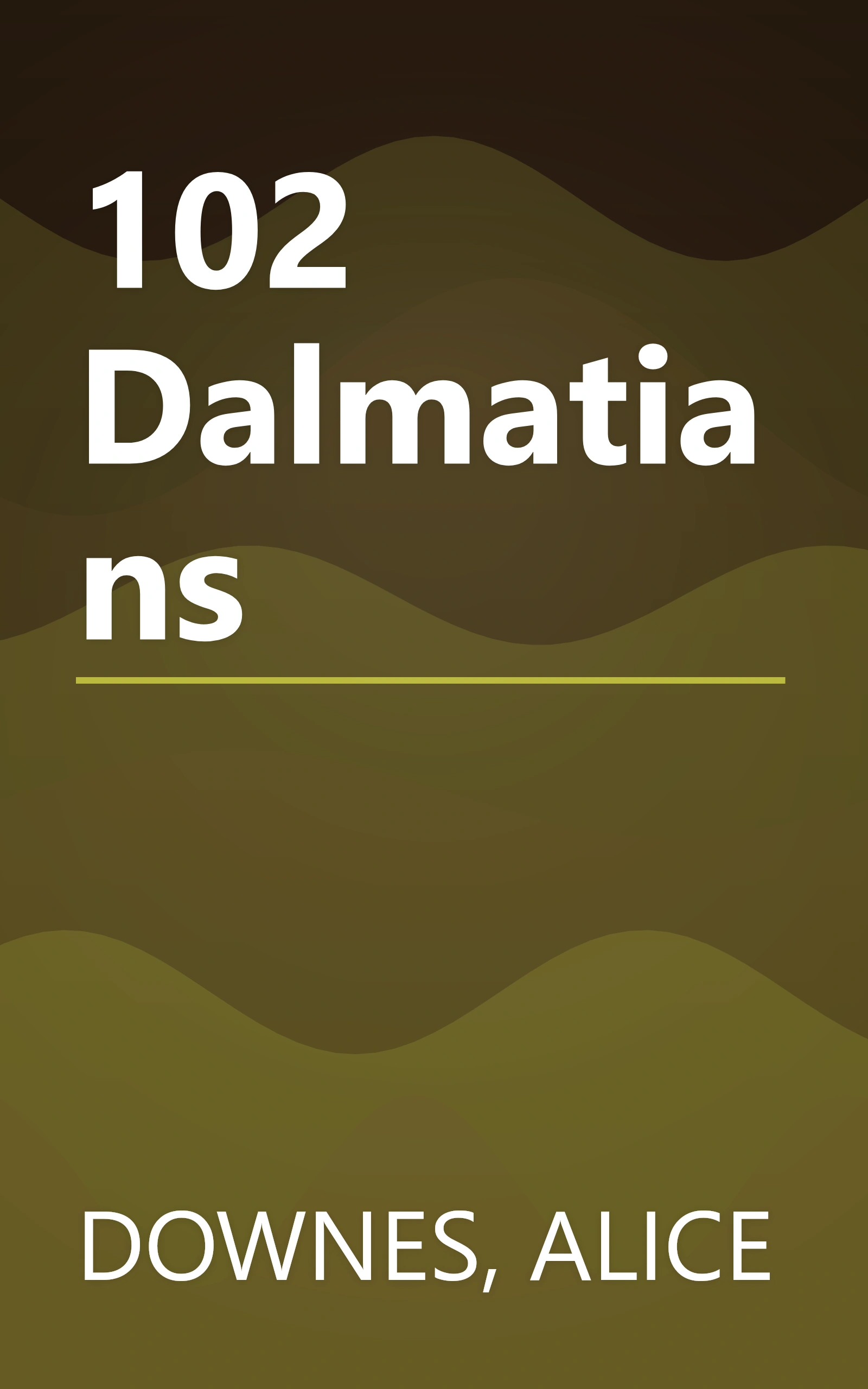 102 Dalmatians book cover