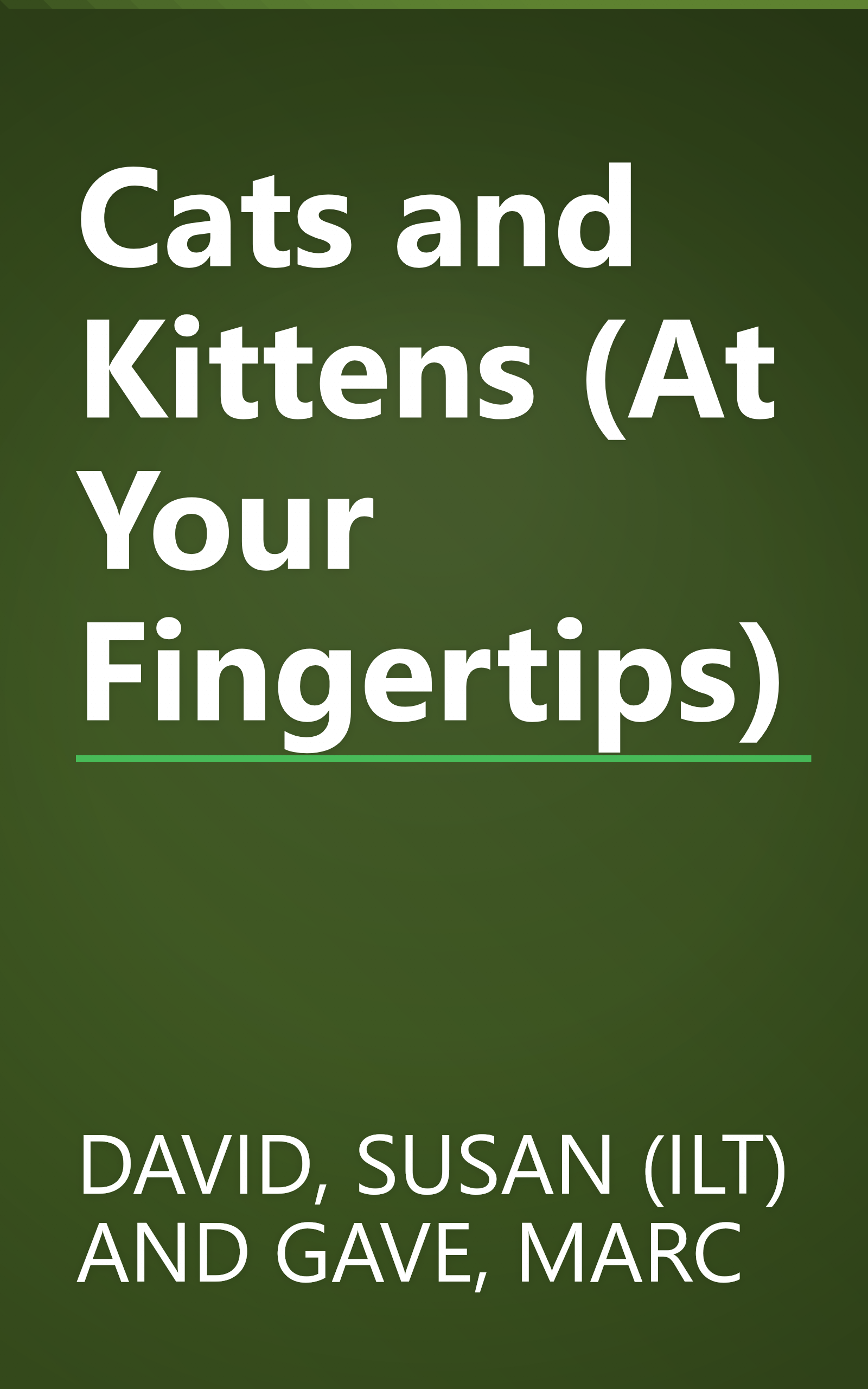 Cats and Kittens (At Your Fingertips) book cover