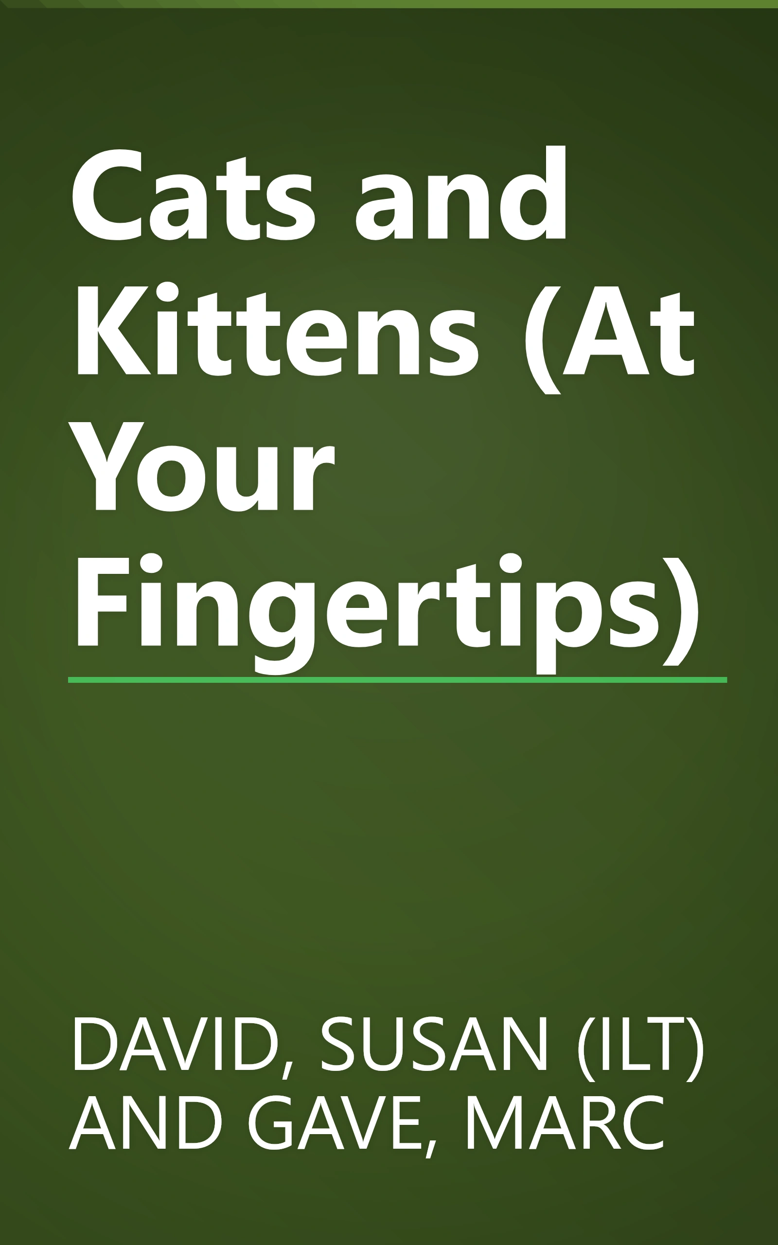 Cats and Kittens (At Your Fingertips) book cover