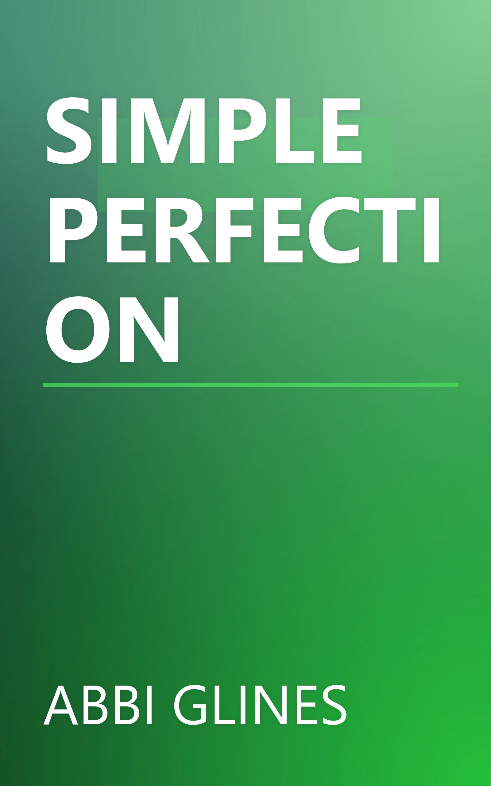 SIMPLE PERFECTION book cover