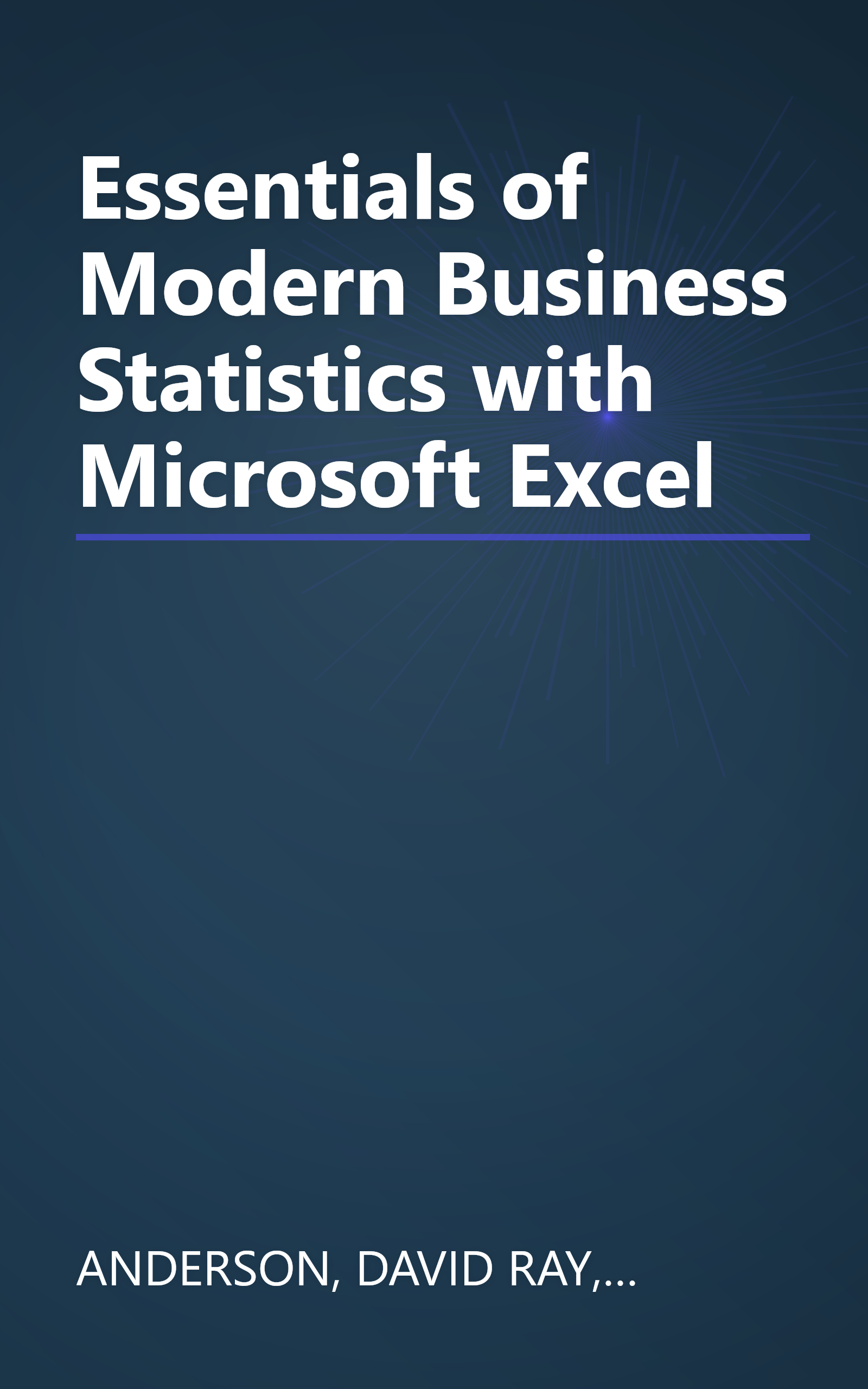 Essentials of Modern Business Statistics with Microsoft Excel book cover