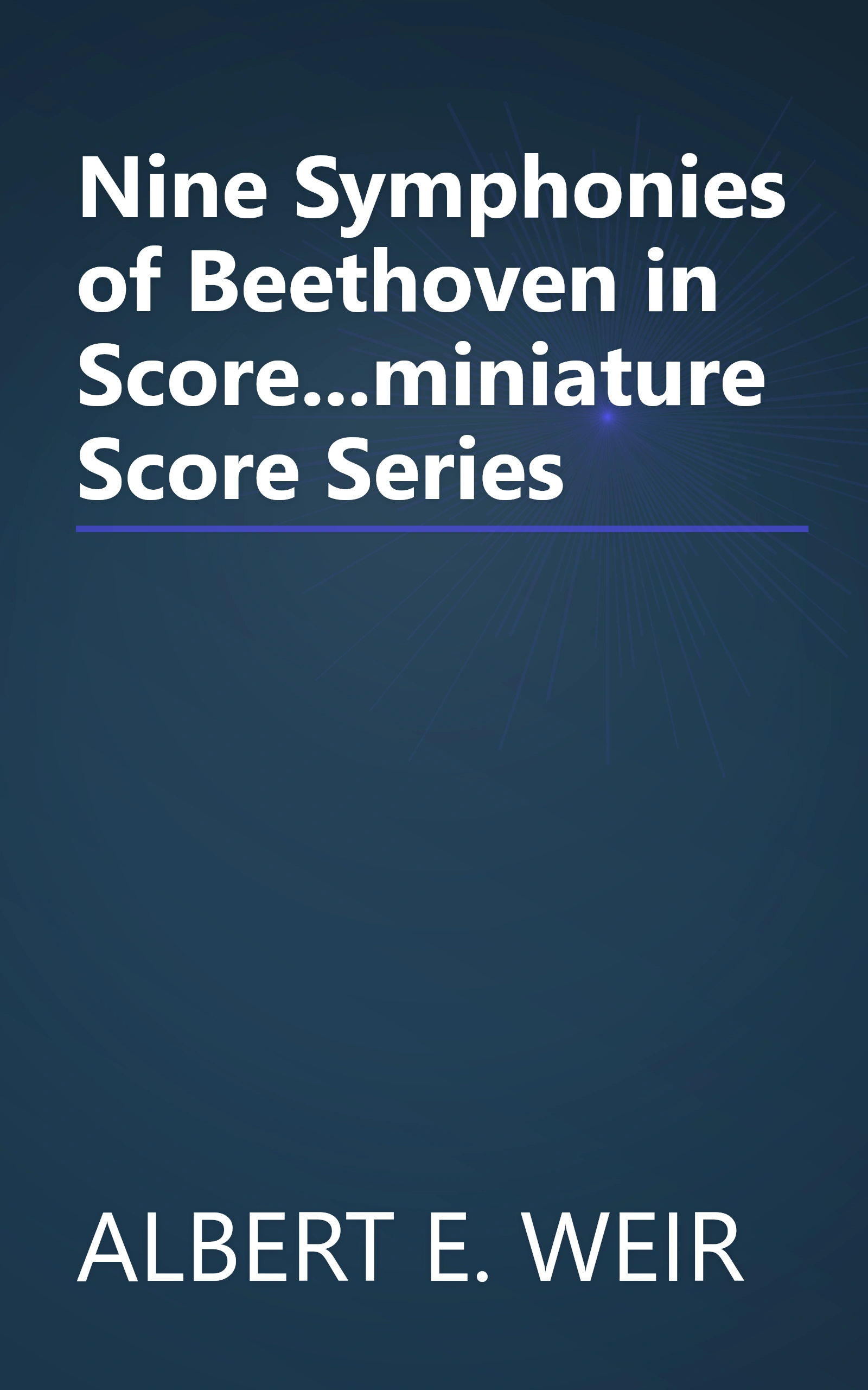 Nine Symphonies of Beethoven in Score...miniature Score Series book cover