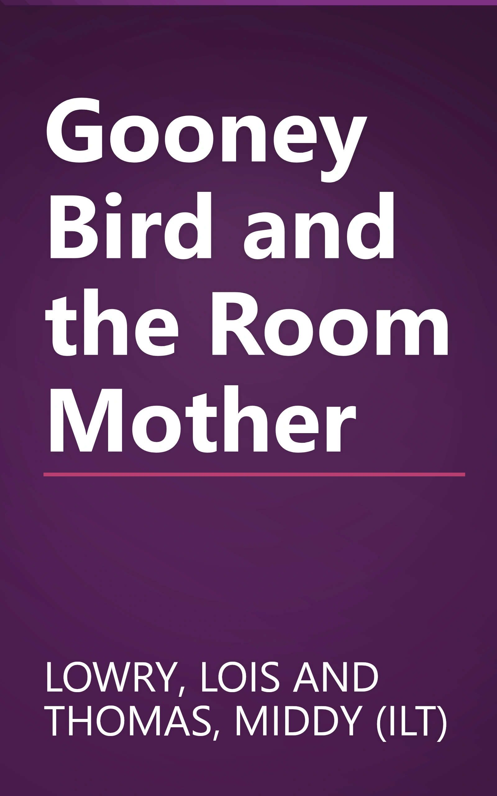 Gooney Bird and the Room Mother book cover