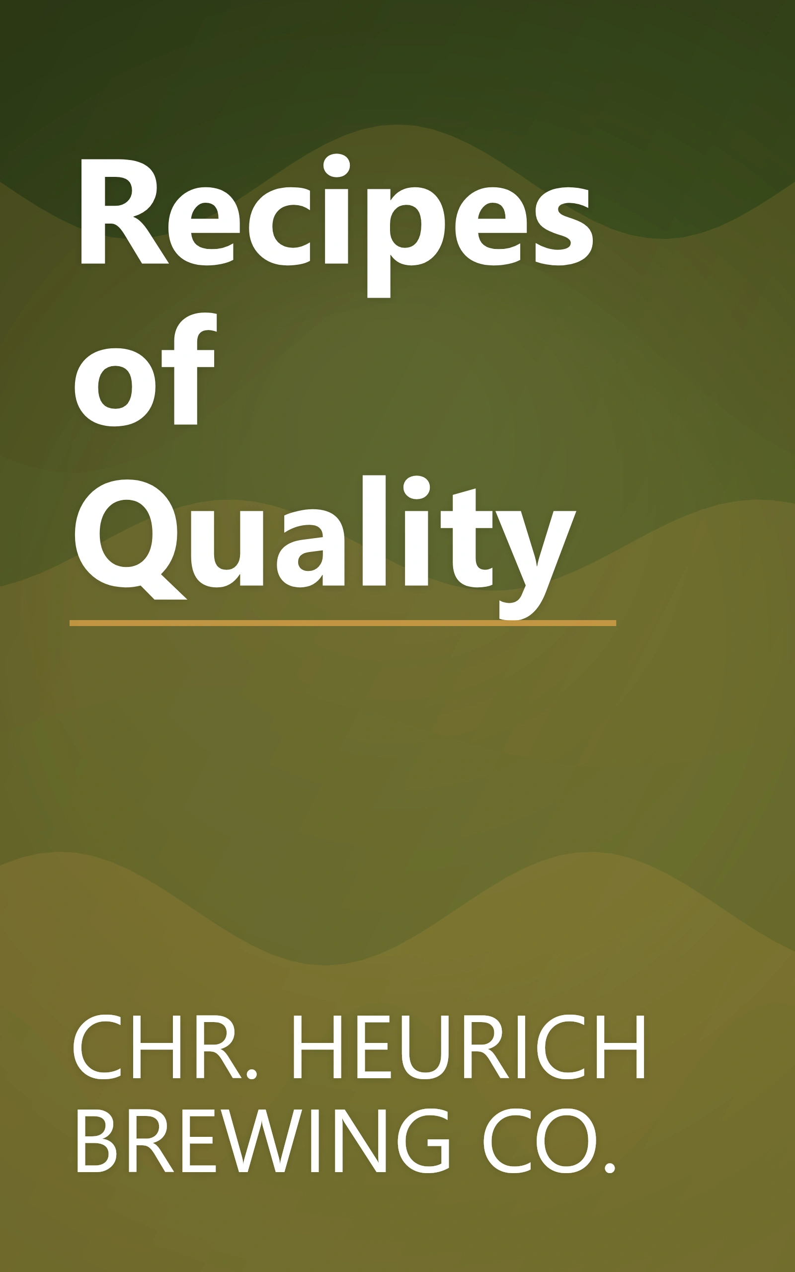 Recipes of Quality book cover