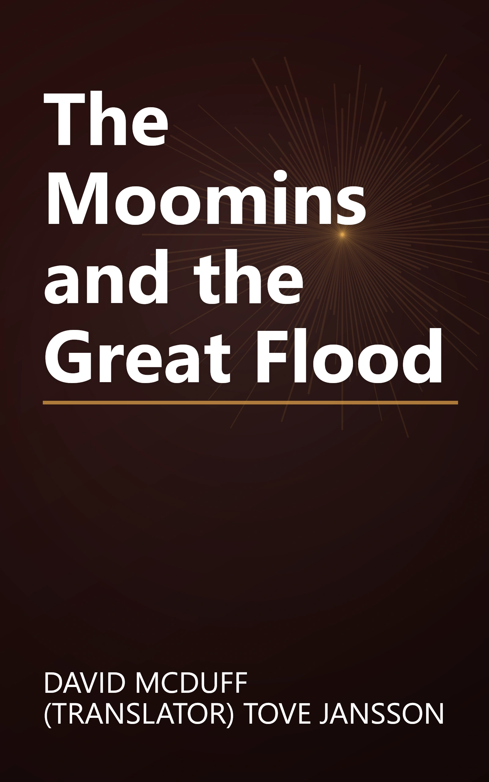 The Moomins and the Great Flood book cover