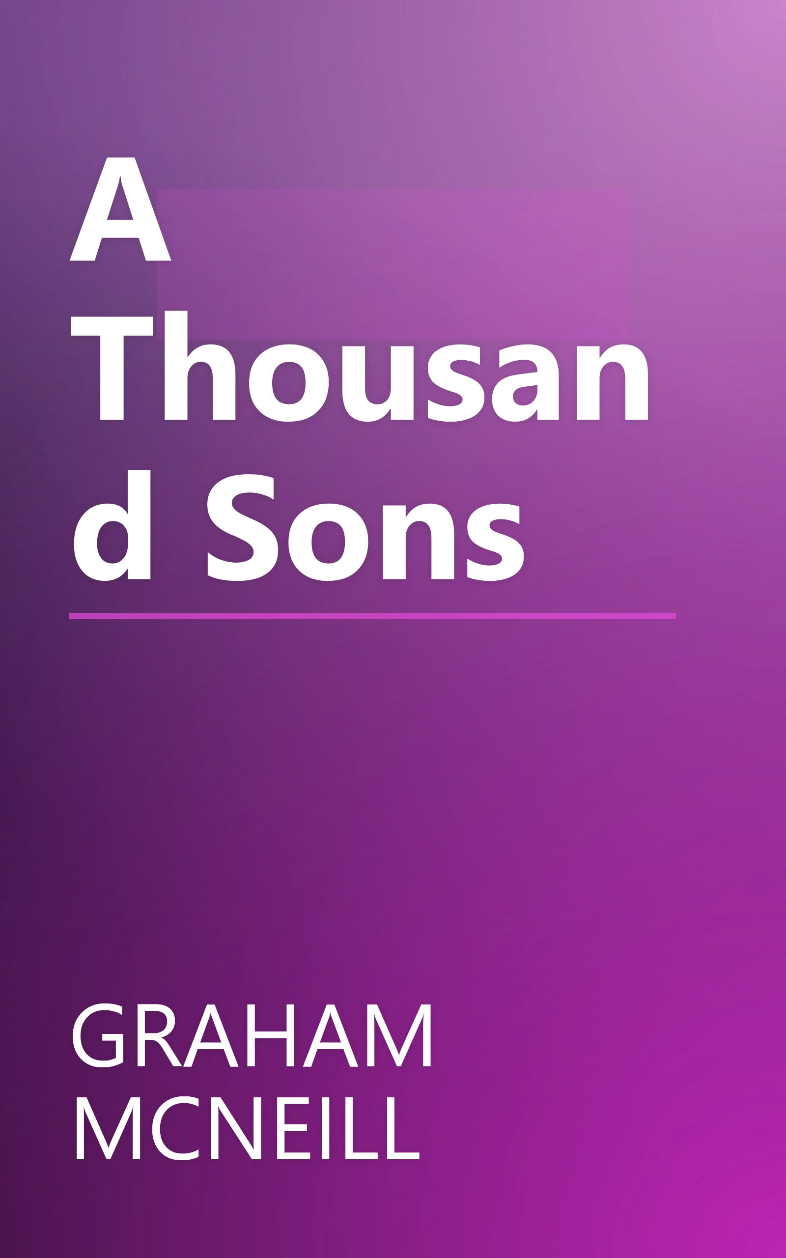 A Thousand Sons book cover