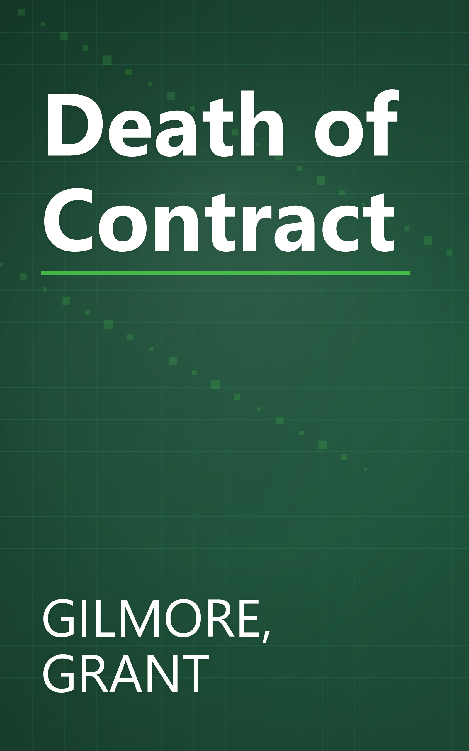 Death of Contract book cover