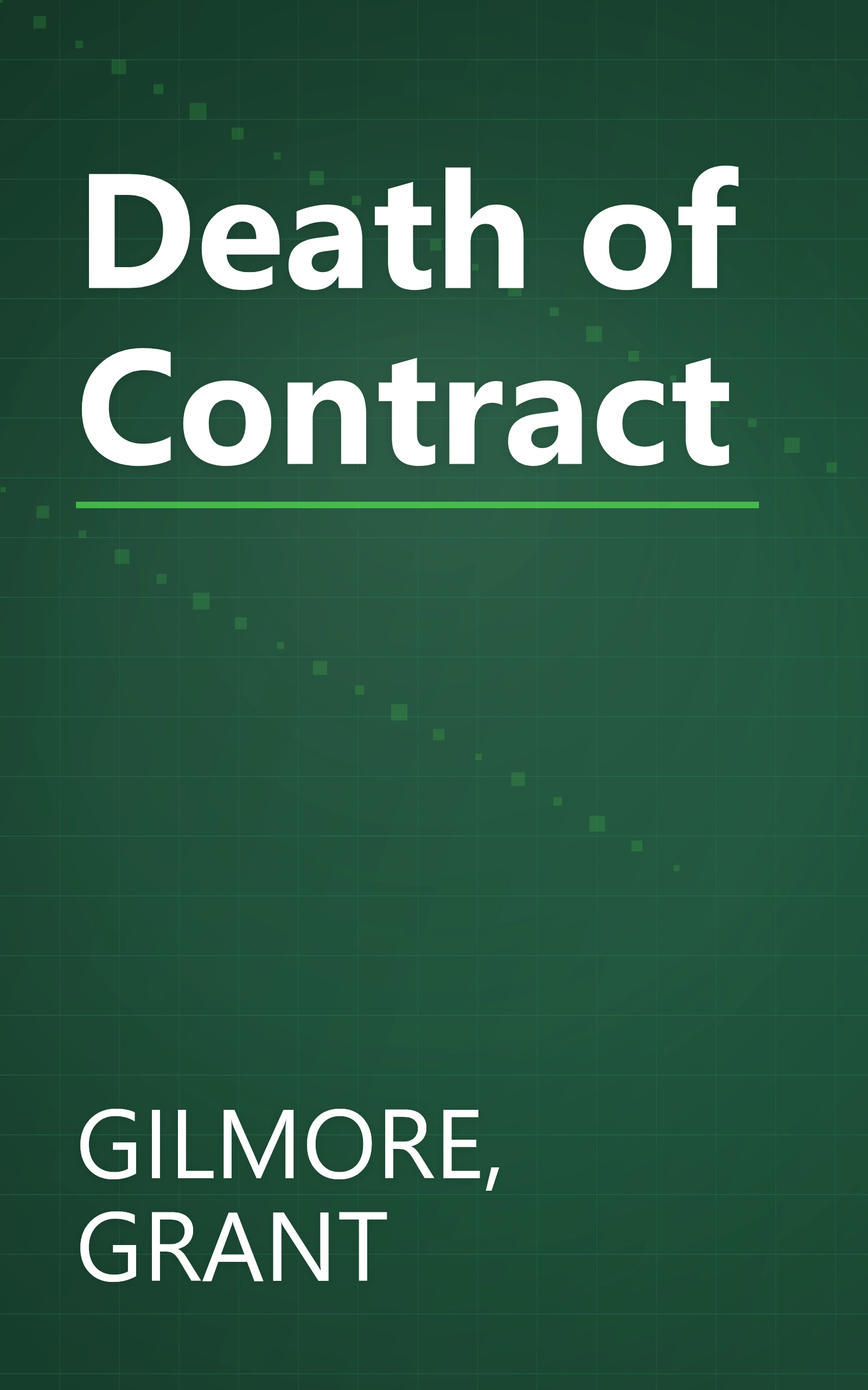 Death of Contract book cover
