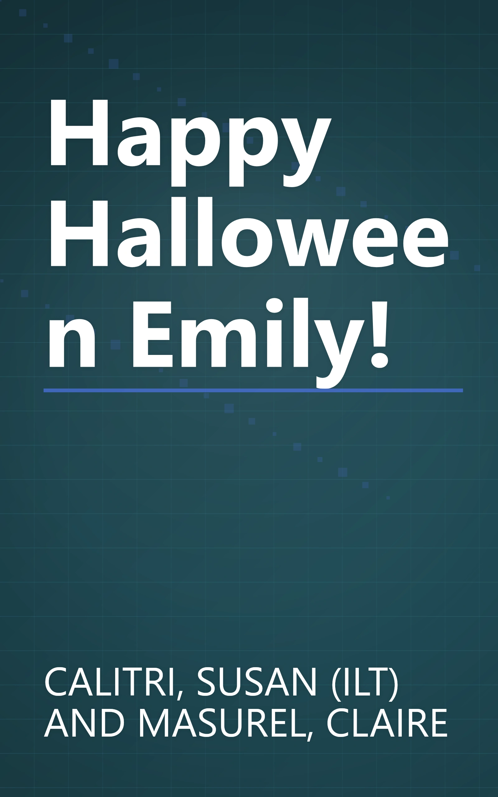 Happy Halloween Emily! book cover