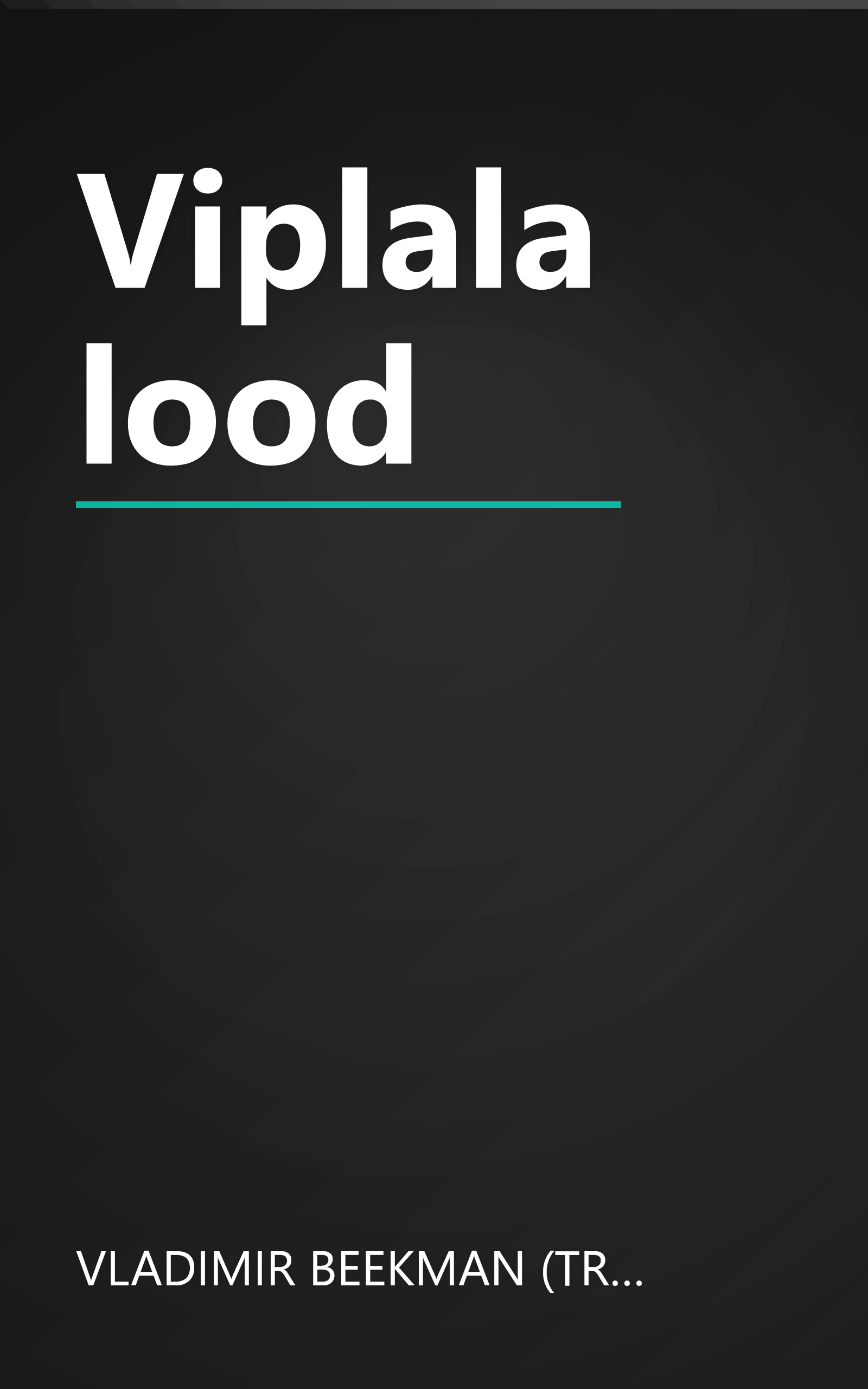 Viplala lood book cover