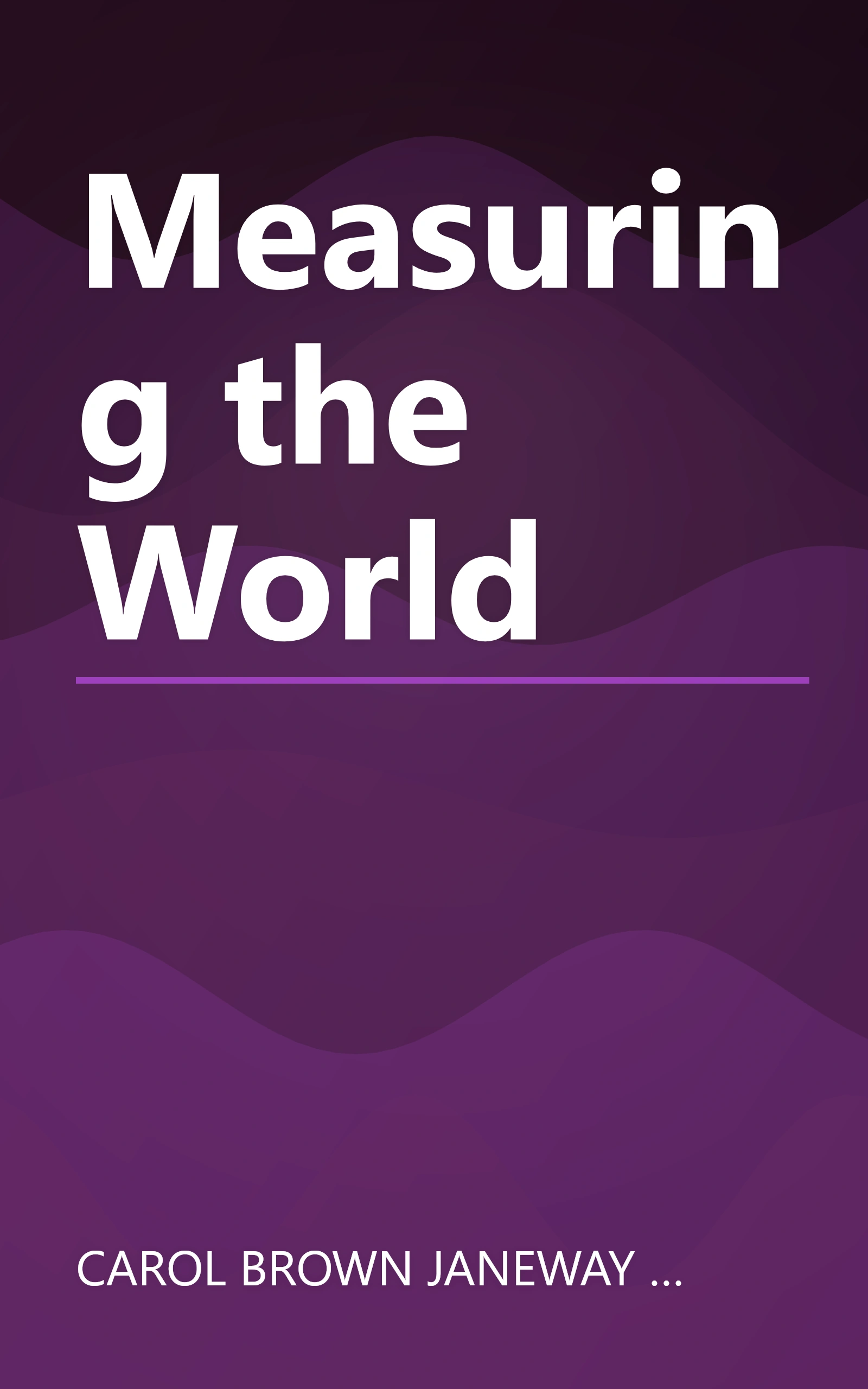 Measuring the World book cover