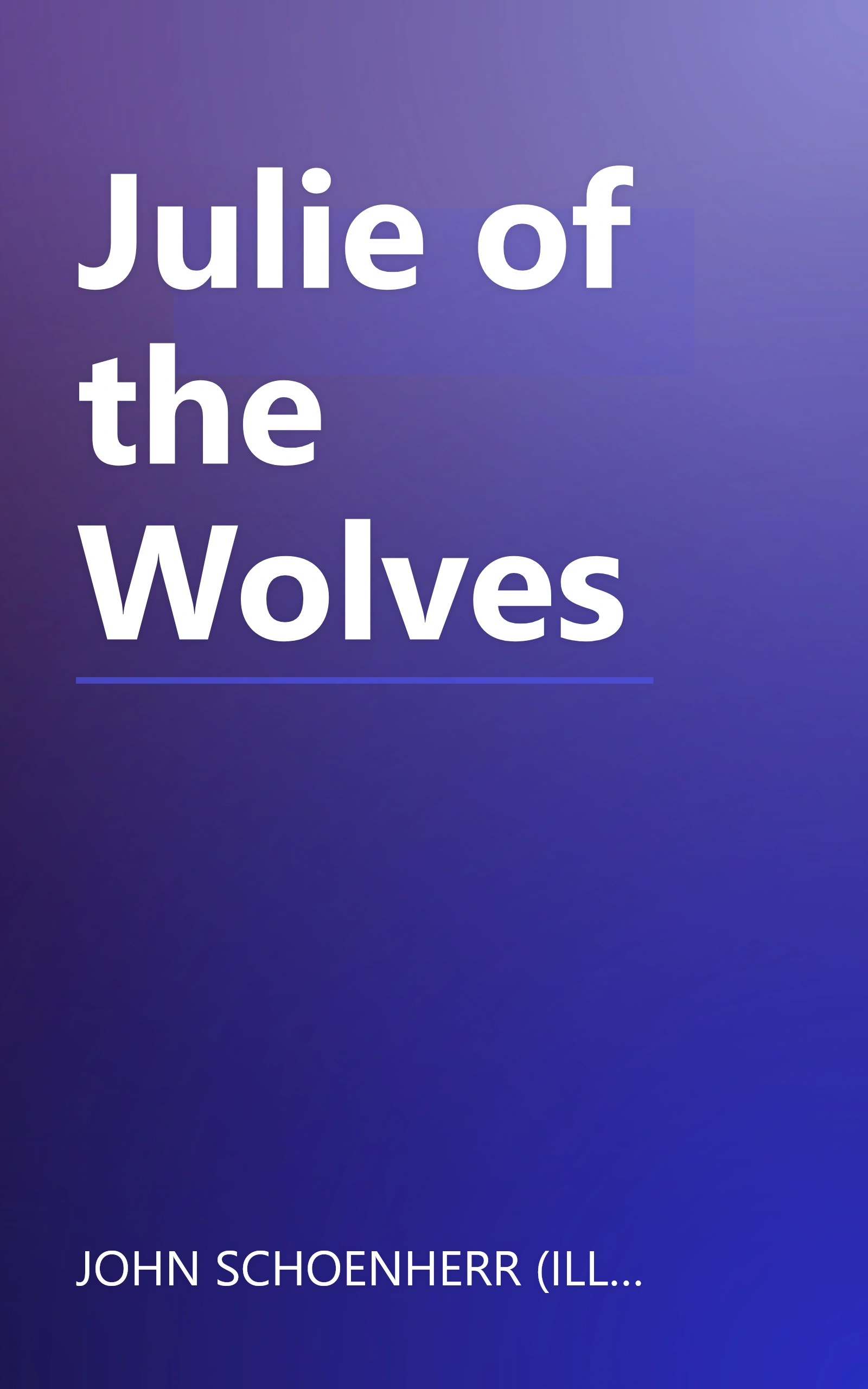 Julie of the Wolves book cover