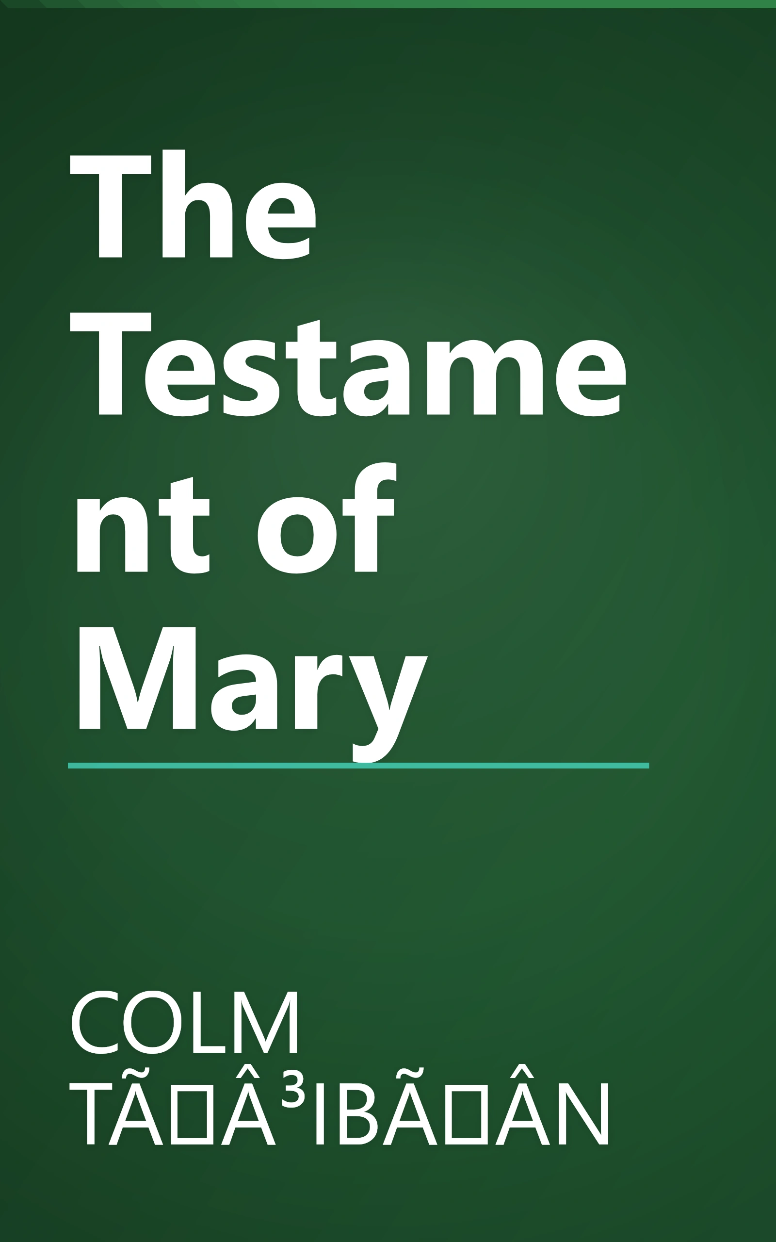 The Testament of Mary book cover