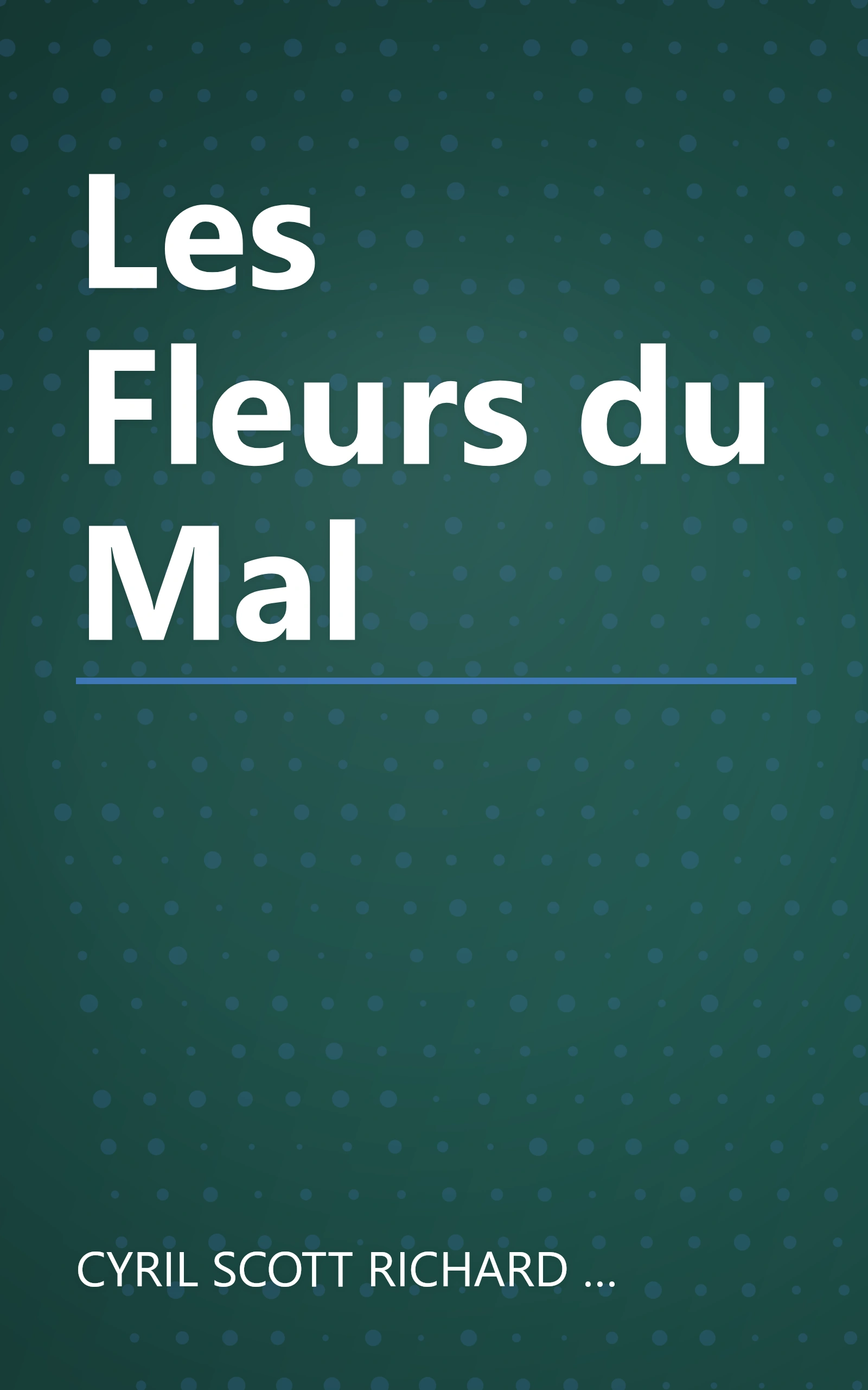 Les Fleurs du Mal book cover