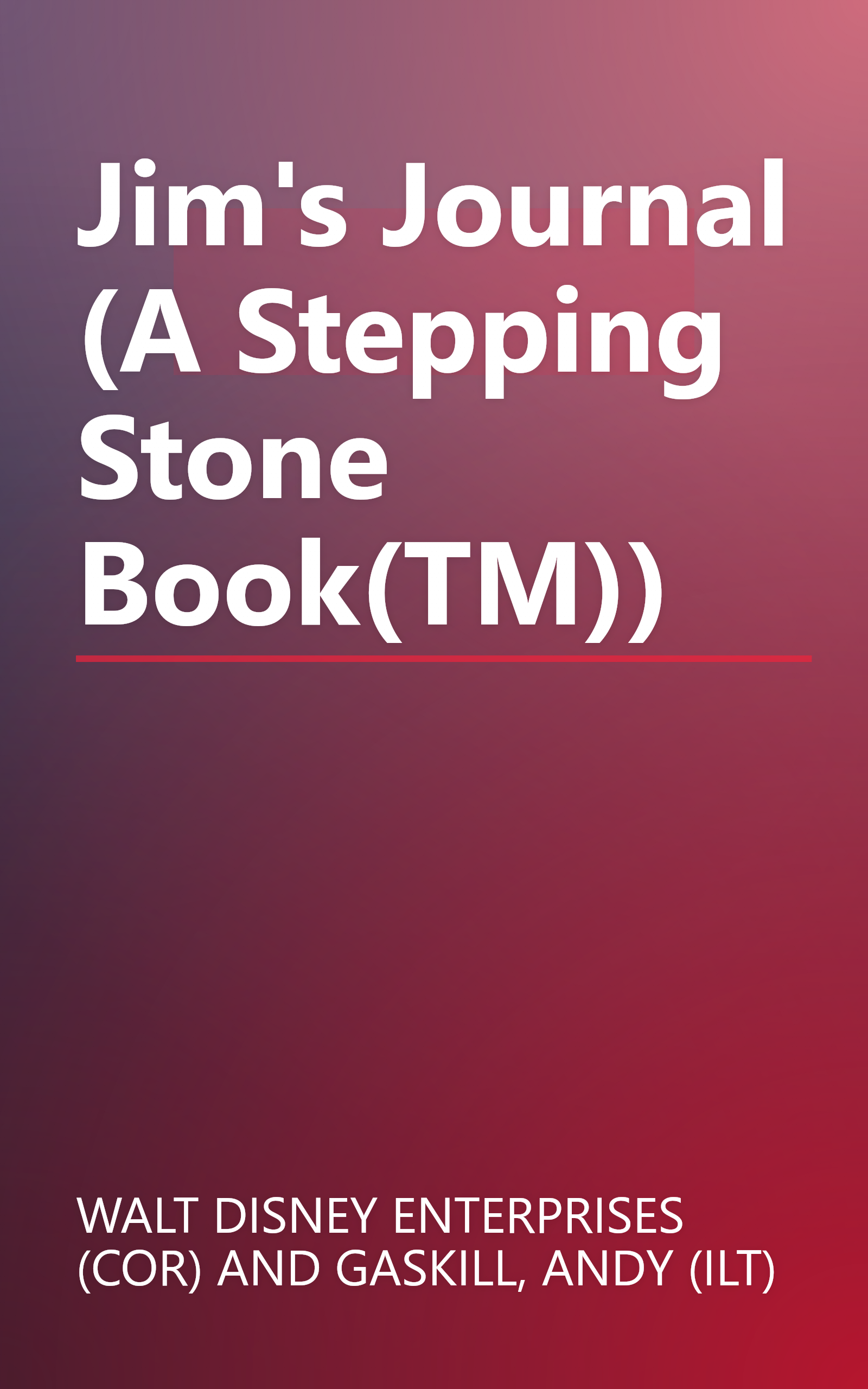 Jim's Journal (A Stepping Stone Book(TM)) book cover