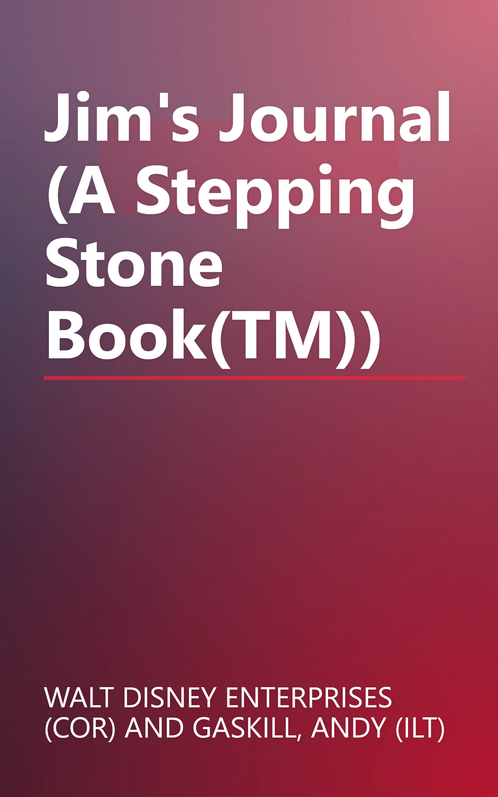 Jim's Journal (A Stepping Stone Book(TM)) book cover