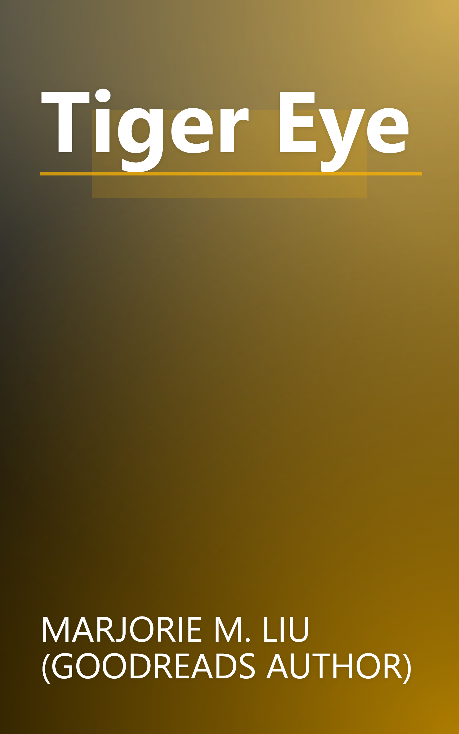 Tiger Eye book cover
