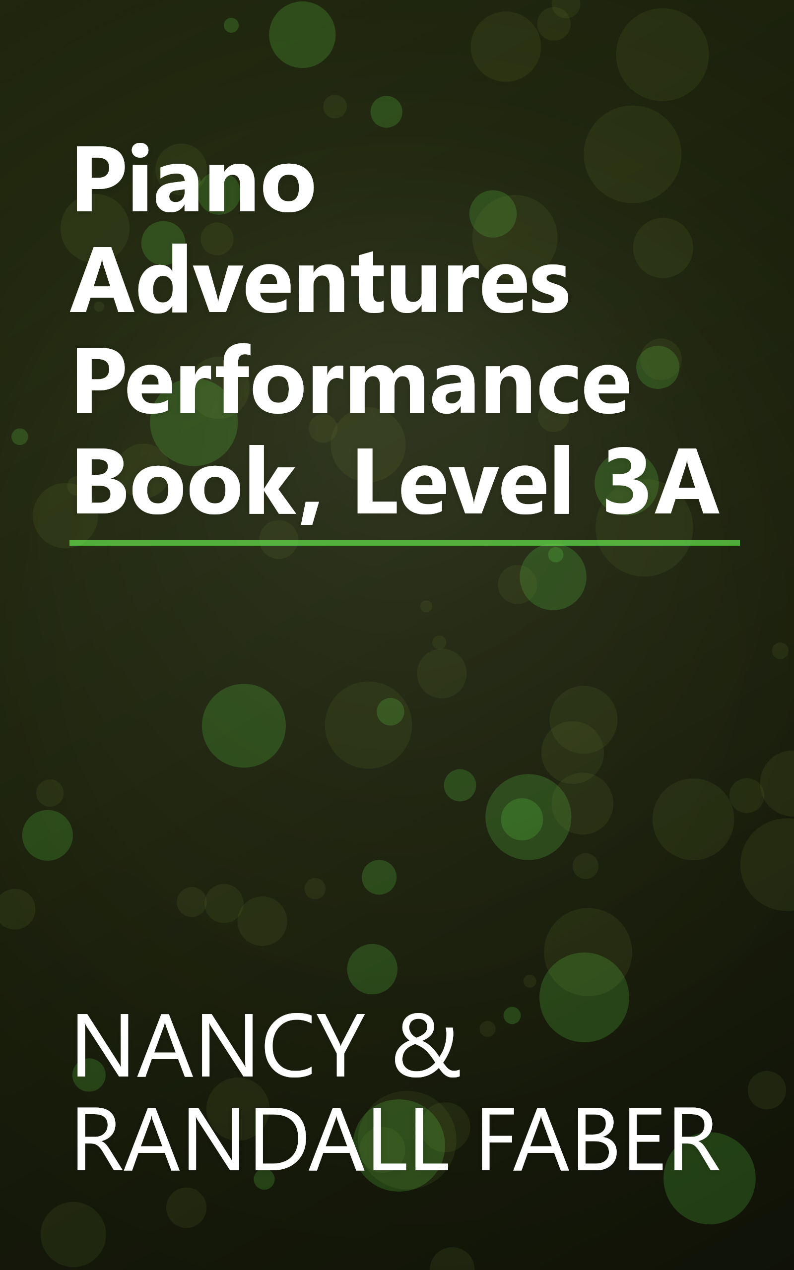 Piano Adventures Performance Book, Level 3A book cover