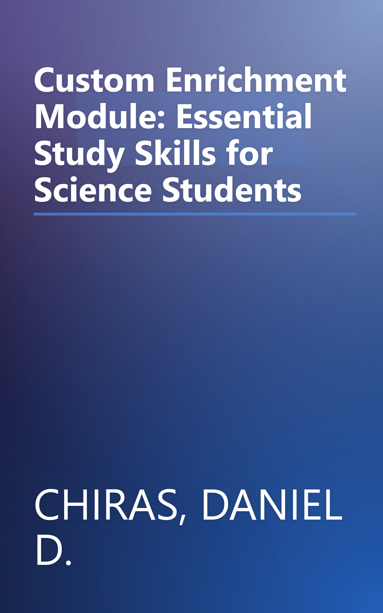 Custom Enrichment Module: Essential Study Skills for Science Students book cover