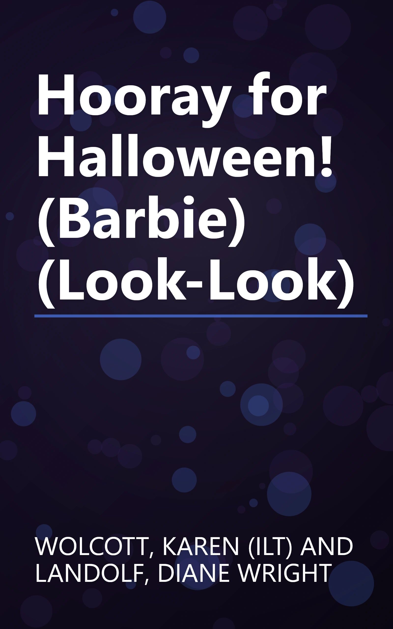 Hooray for Halloween! (Barbie) (Look-Look) book cover