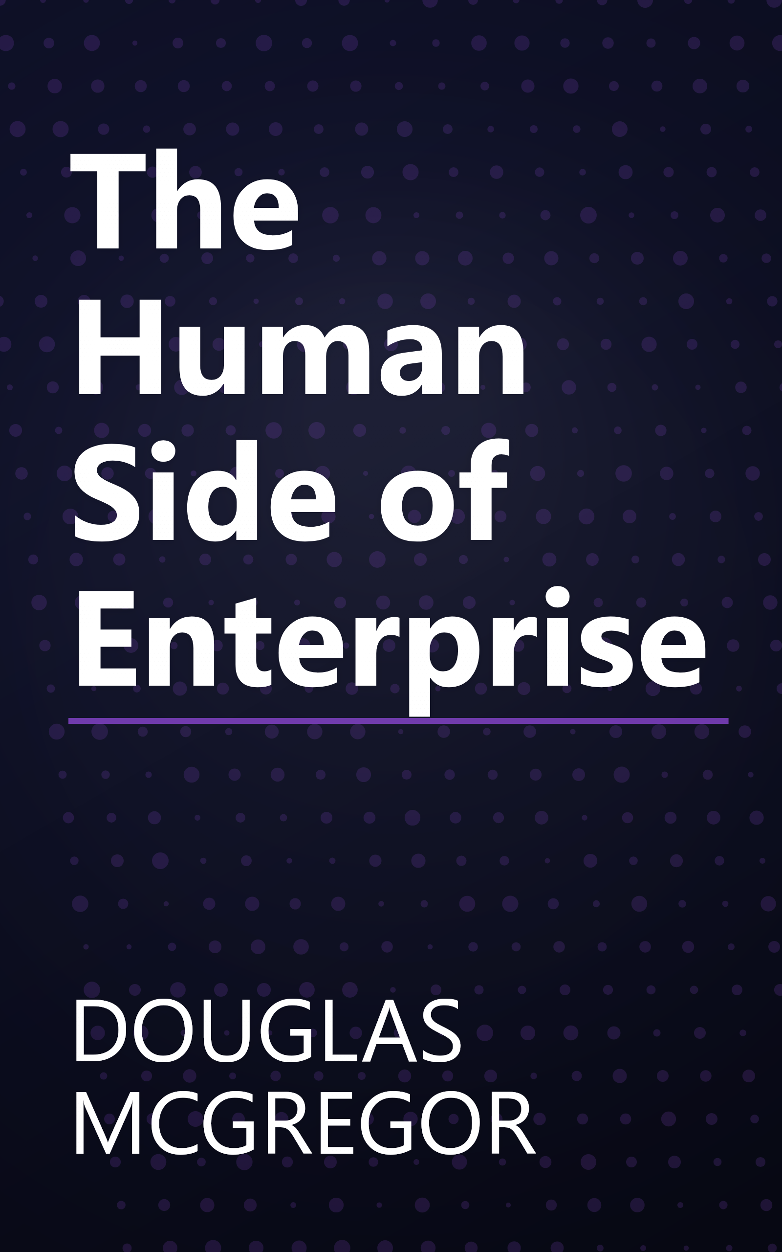 The Human Side of Enterprise book cover