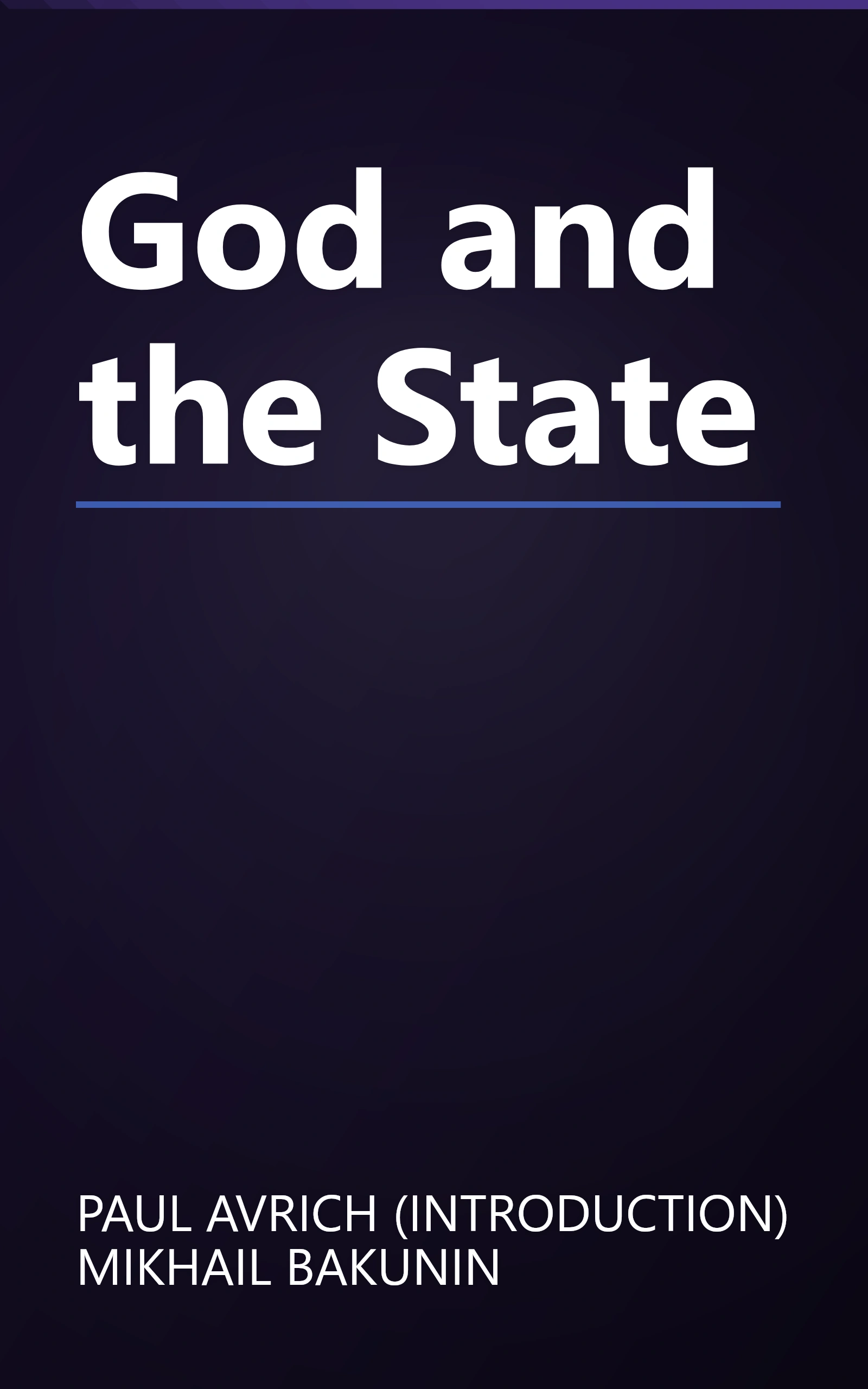 God and the State book cover