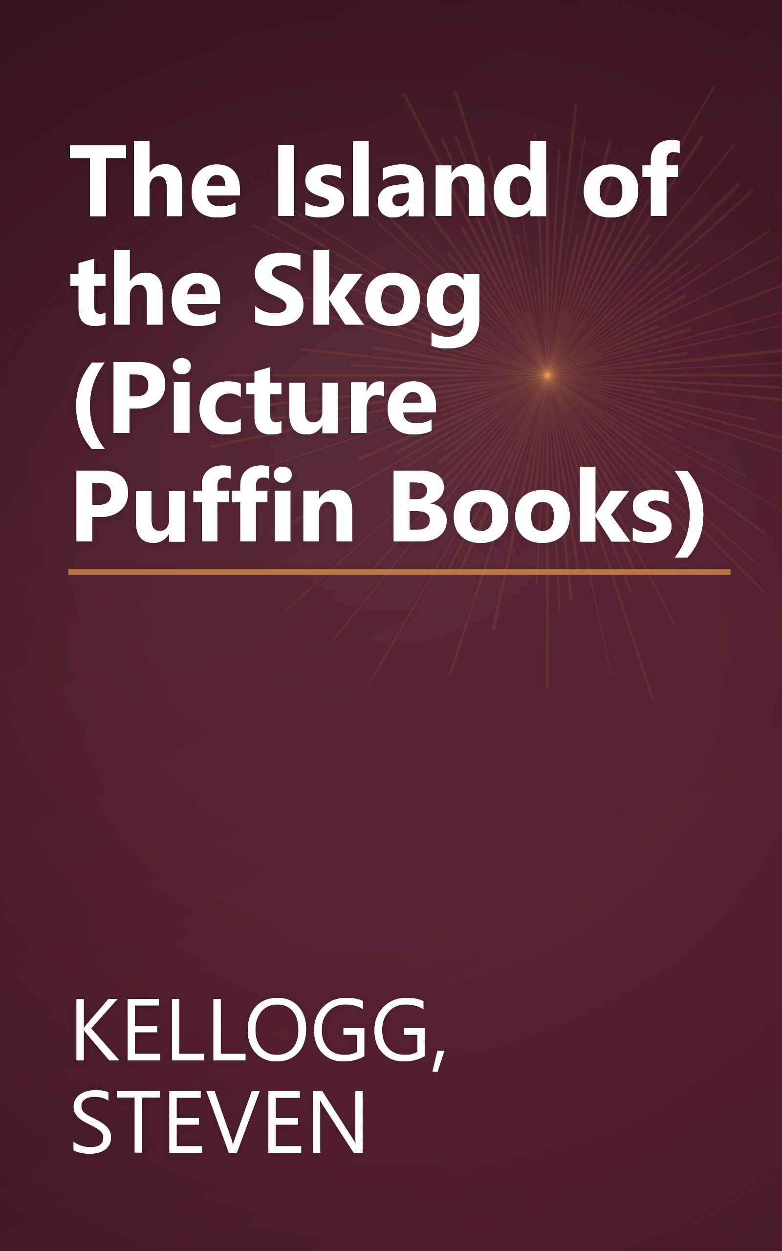 The Island of the Skog (Picture Puffin Books) book cover