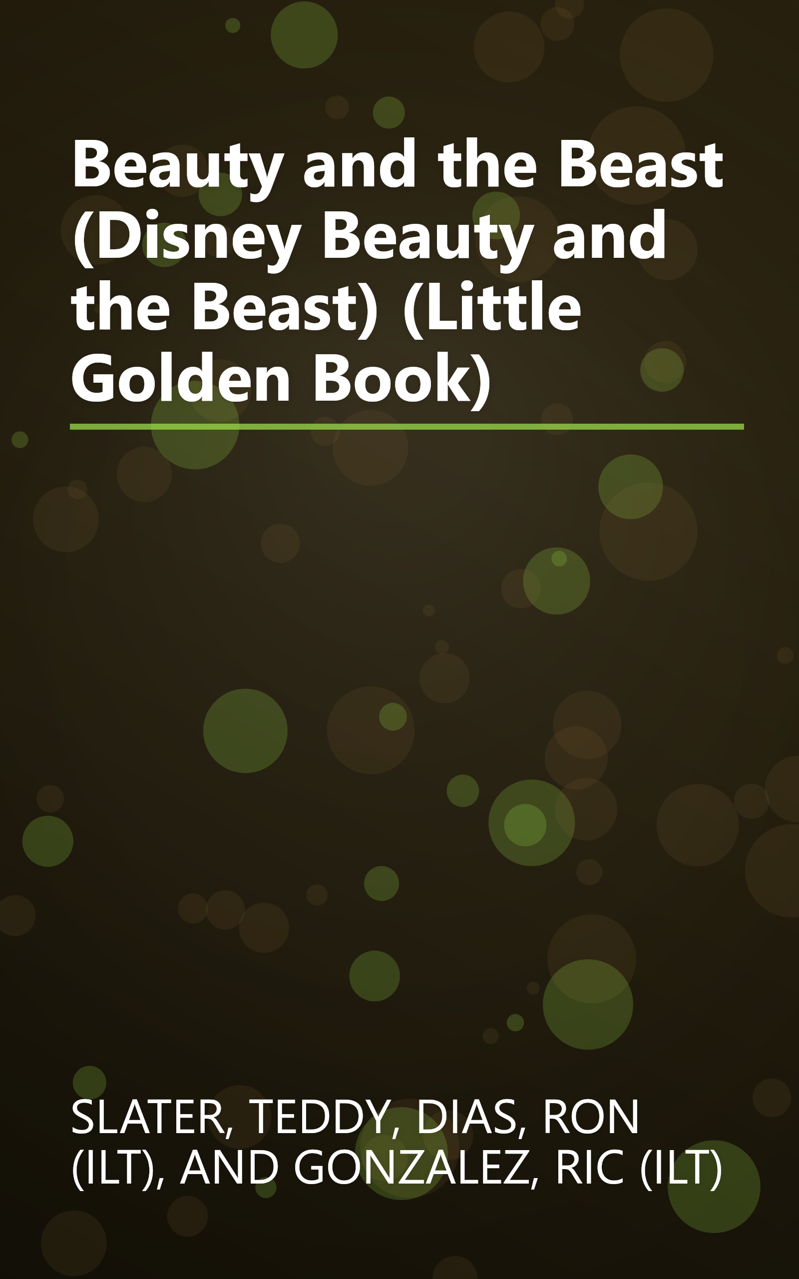 Beauty and the Beast (Disney Beauty and the Beast) (Little Golden Book) book cover