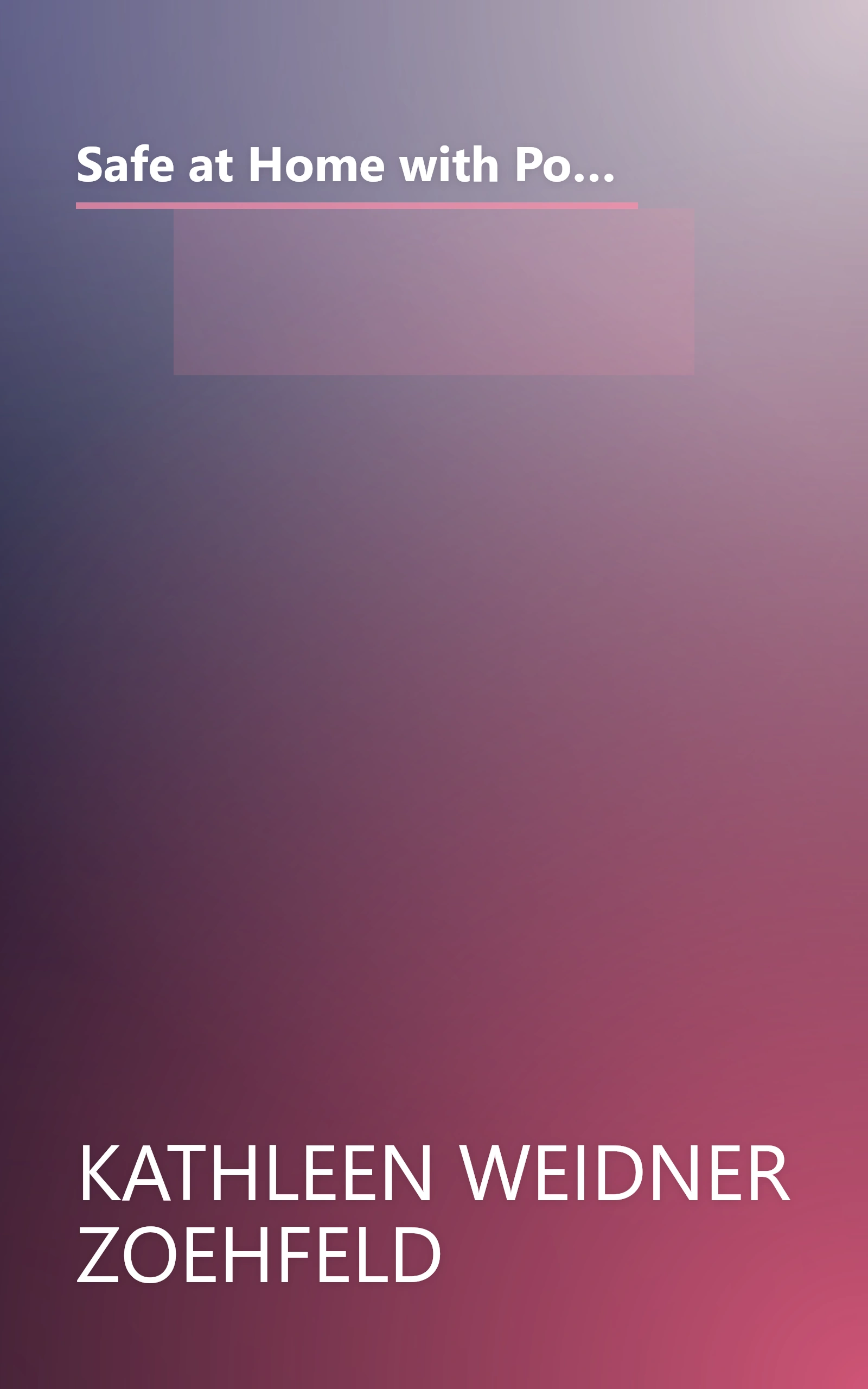 Safe at Home with Pooh (Disney's My Very First Winnie the Pooh) by Kathleen Weidner Zoehfeld (1998-05-03) book cover