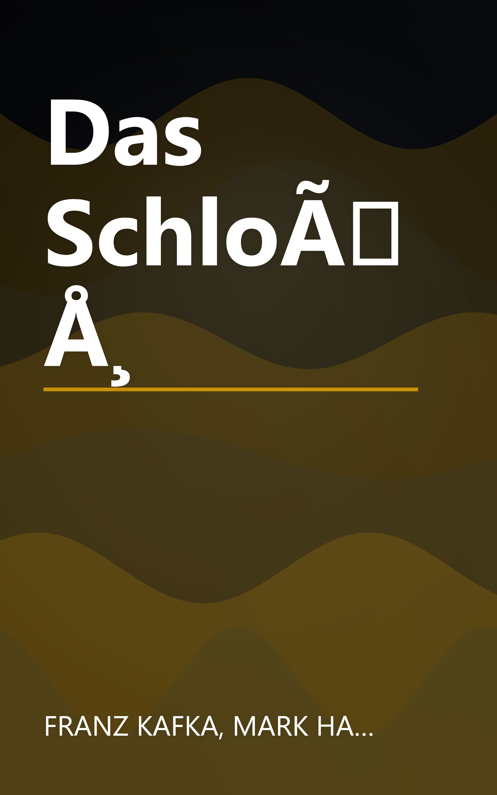 Das SchloÃÅ¸ book cover