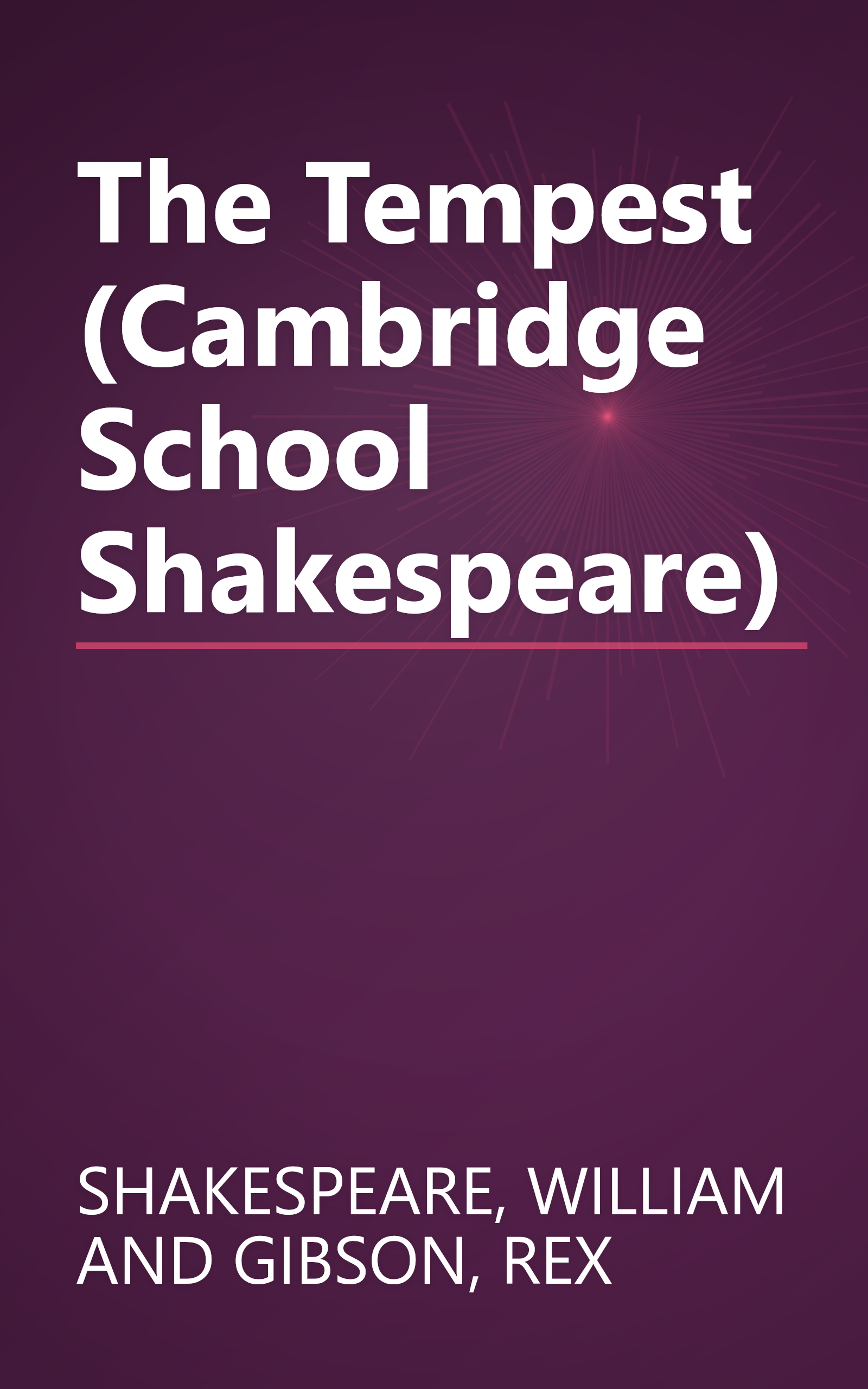 The Tempest (Cambridge School Shakespeare) book cover