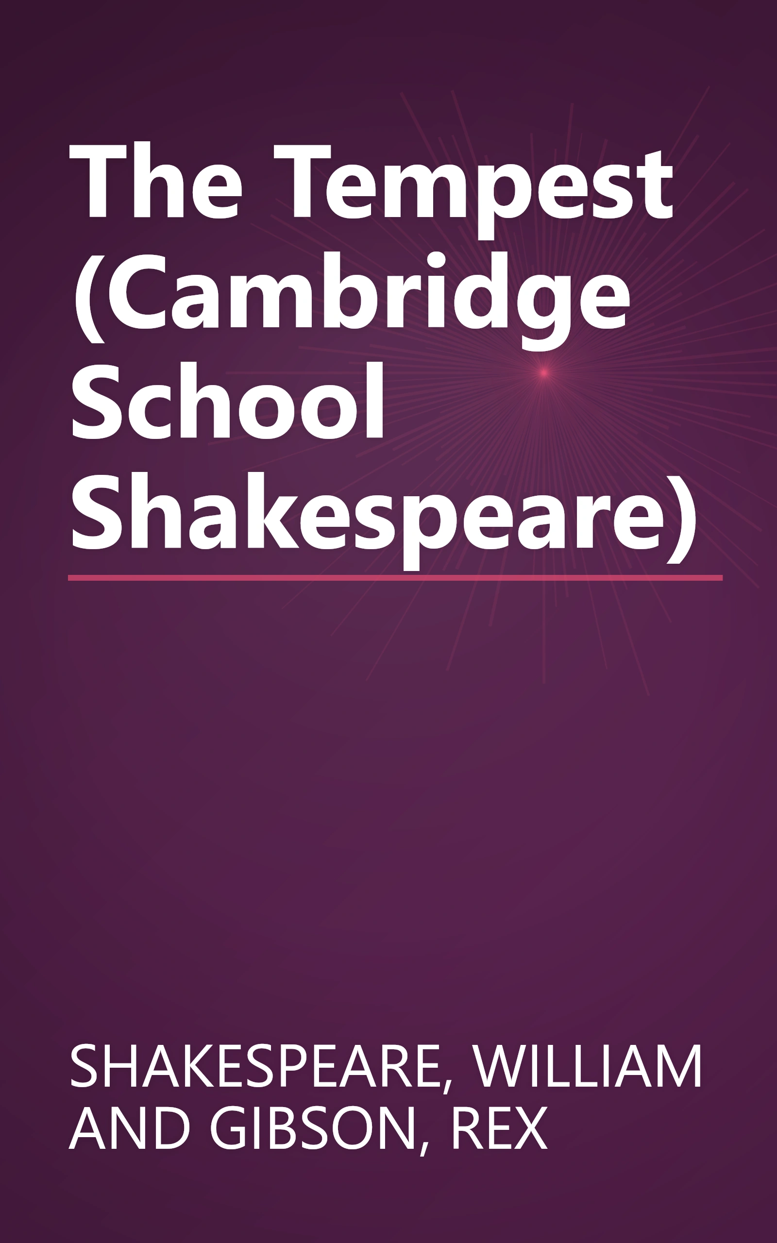 The Tempest (Cambridge School Shakespeare) book cover