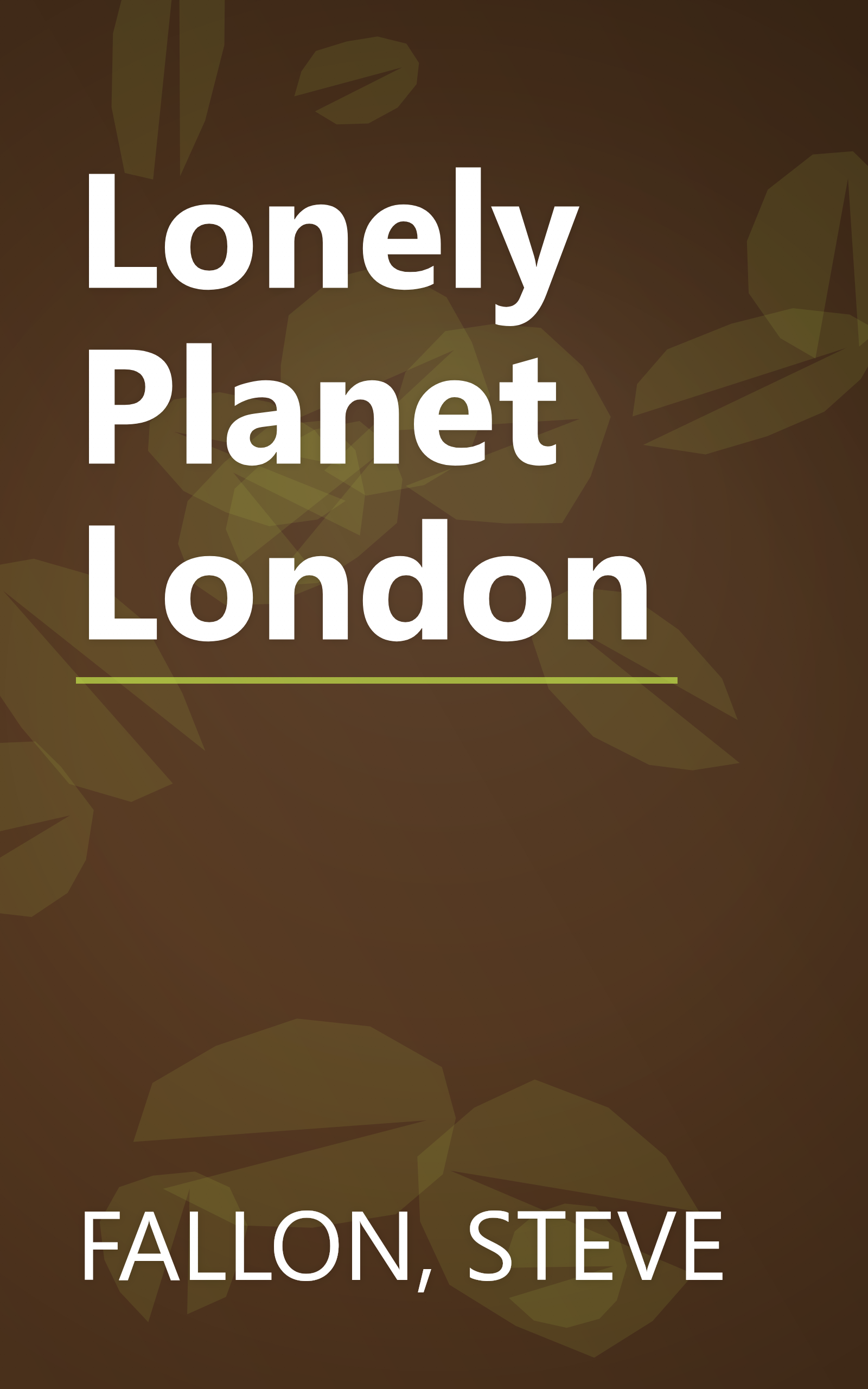 Lonely Planet London book cover