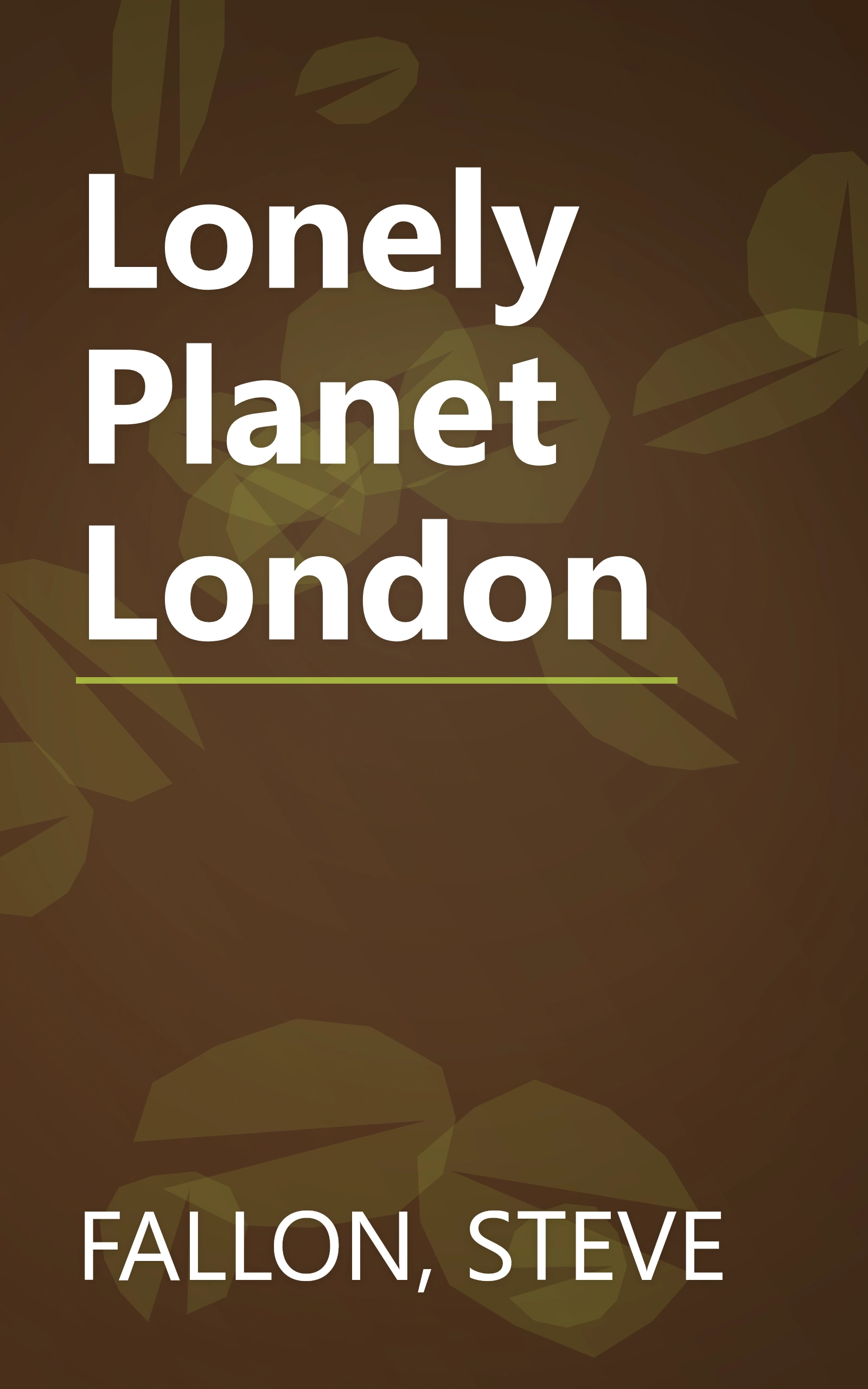 Lonely Planet London book cover