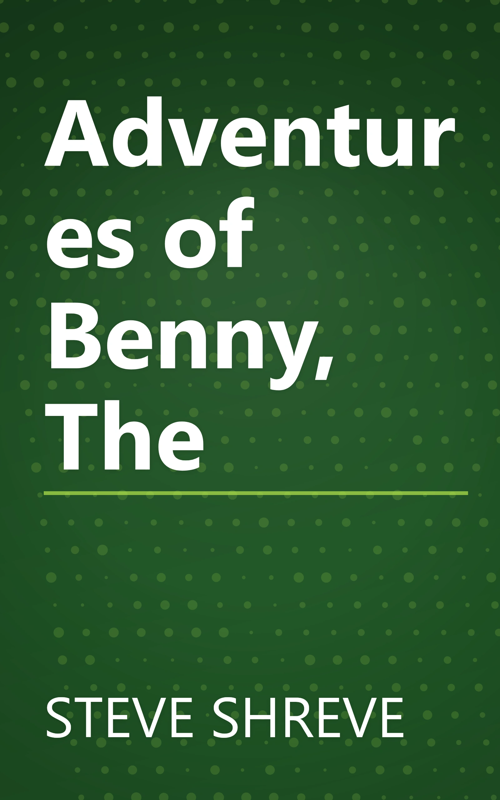 Adventures of Benny, The book cover