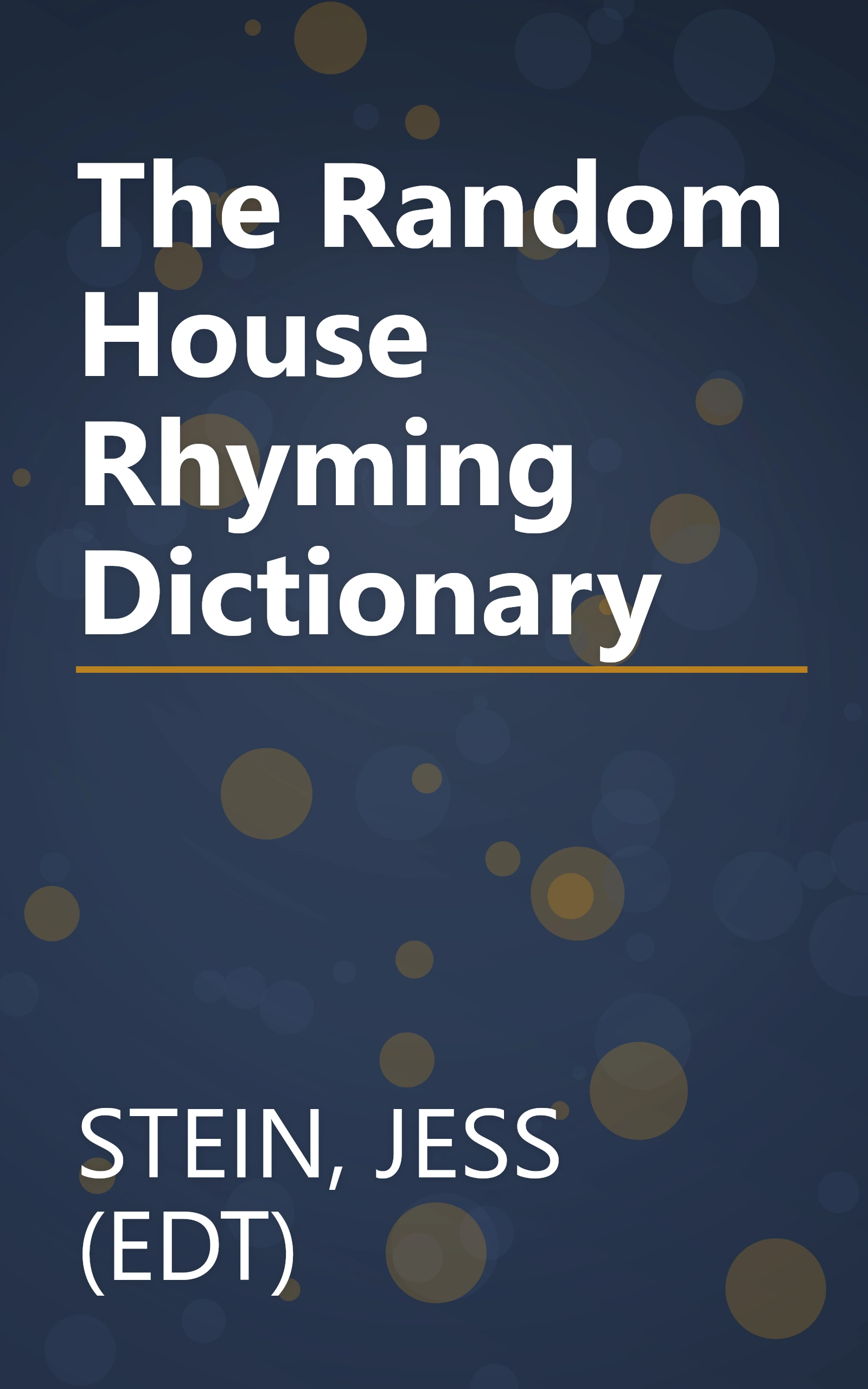 The Random House Rhyming Dictionary book cover