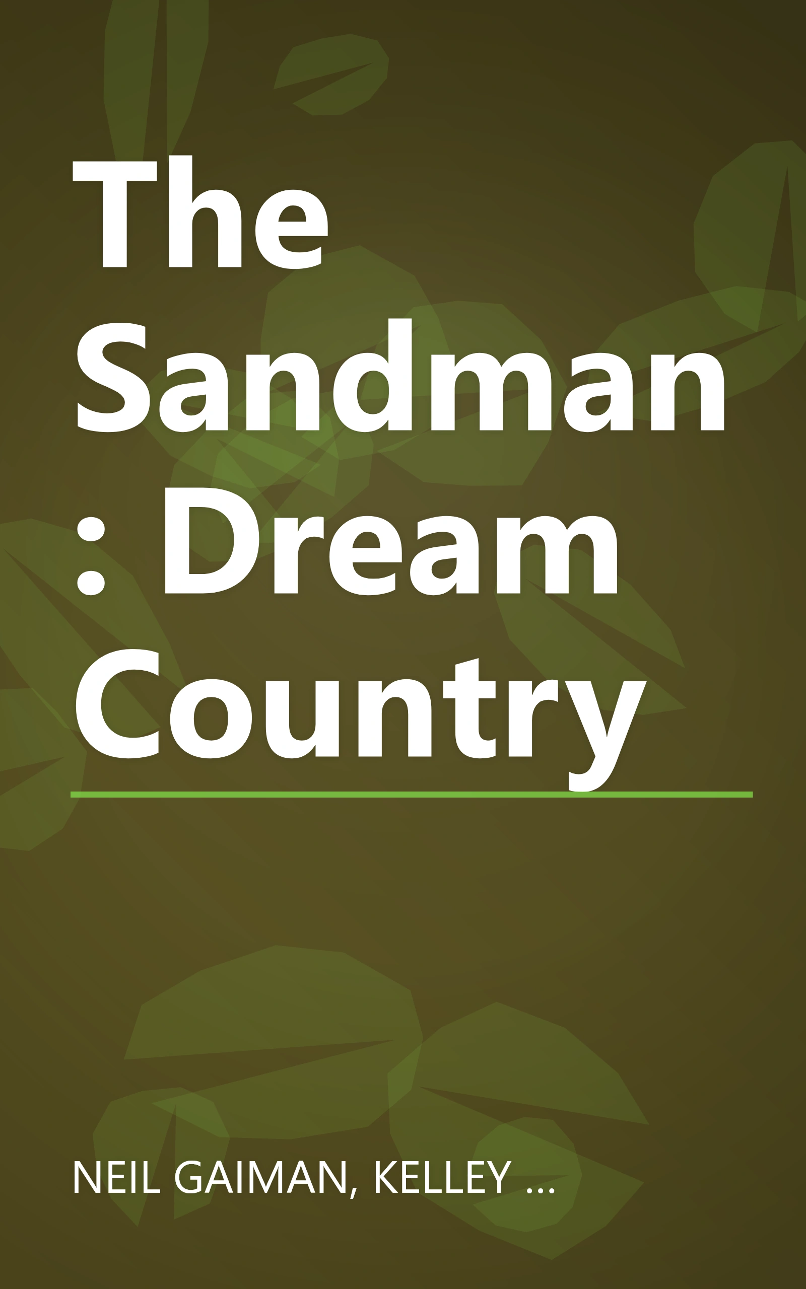 The Sandman: Dream Country book cover