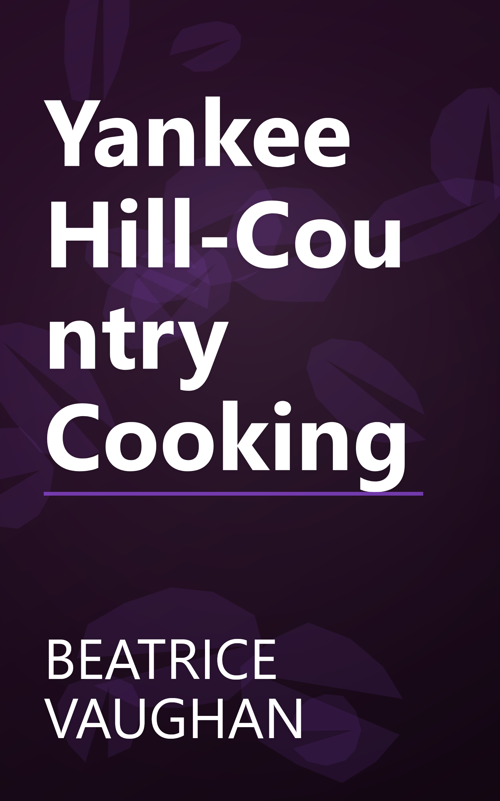 Yankee Hill-Country Cooking book cover