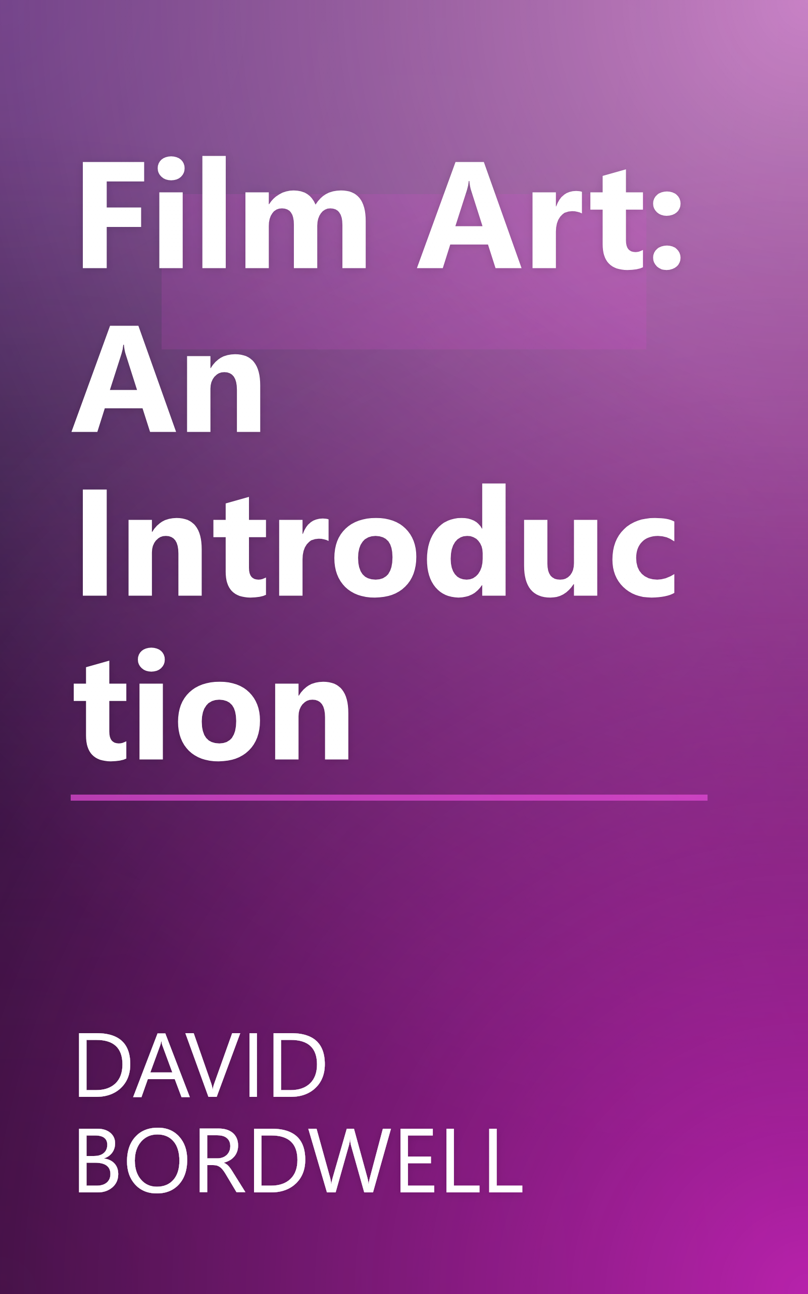 Film Art: An Introduction book cover