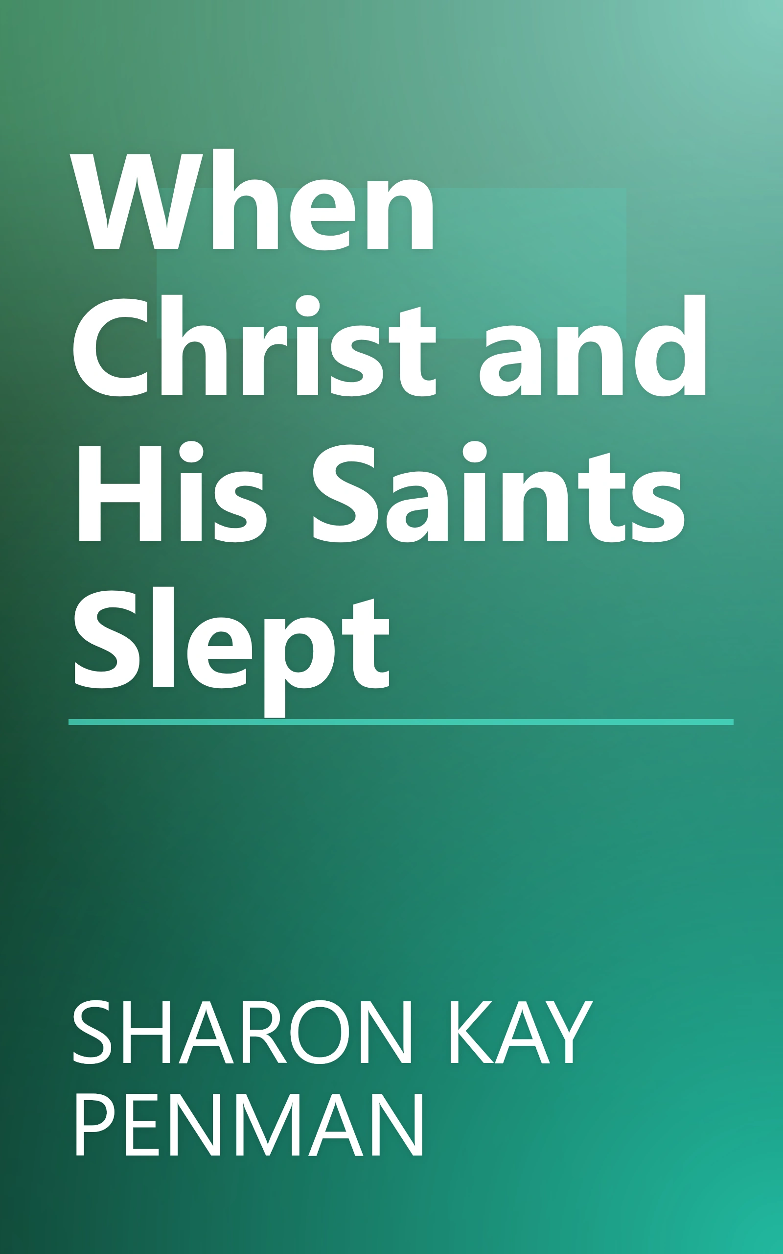 When Christ and His Saints Slept book cover