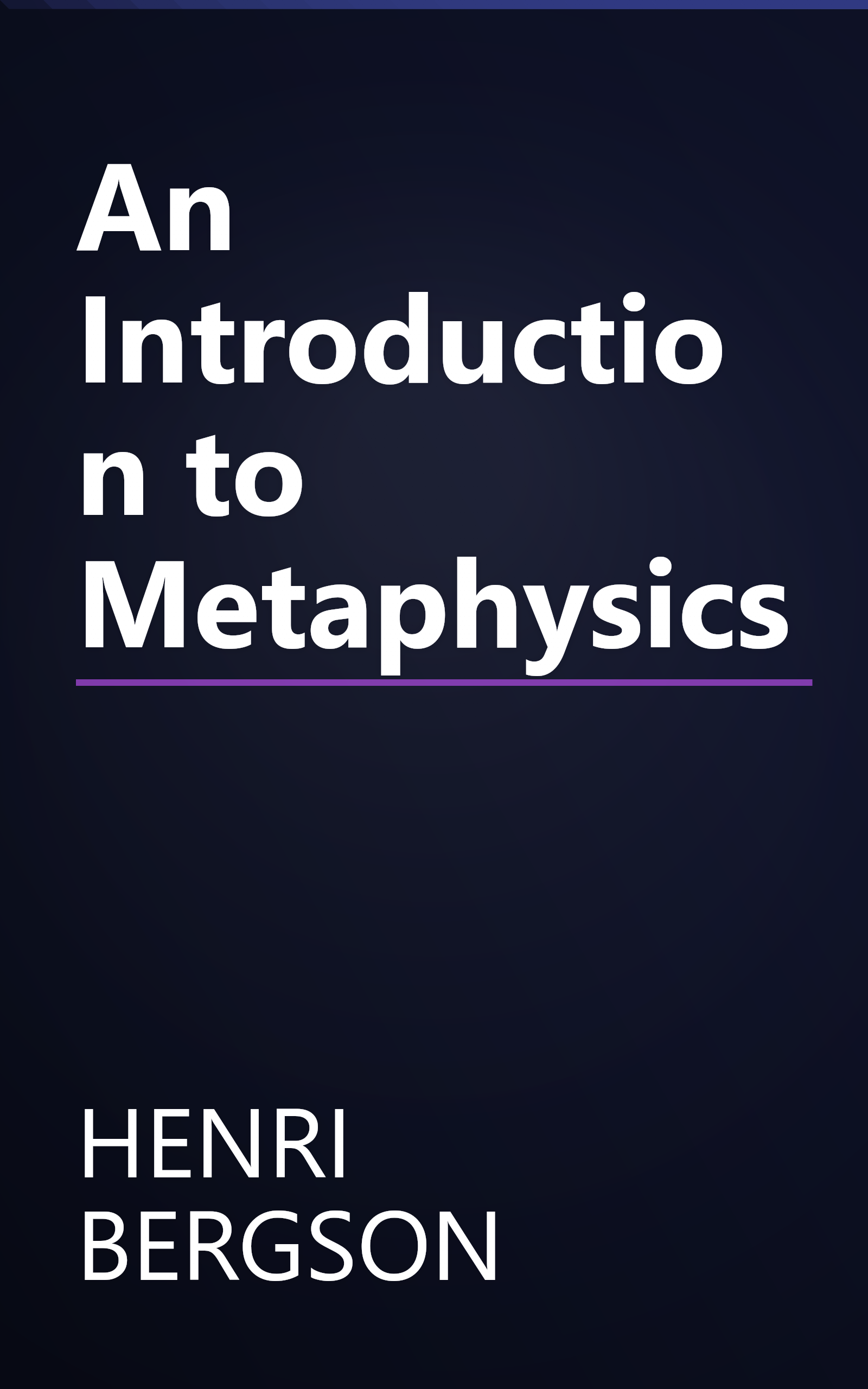 An Introduction to Metaphysics book cover
